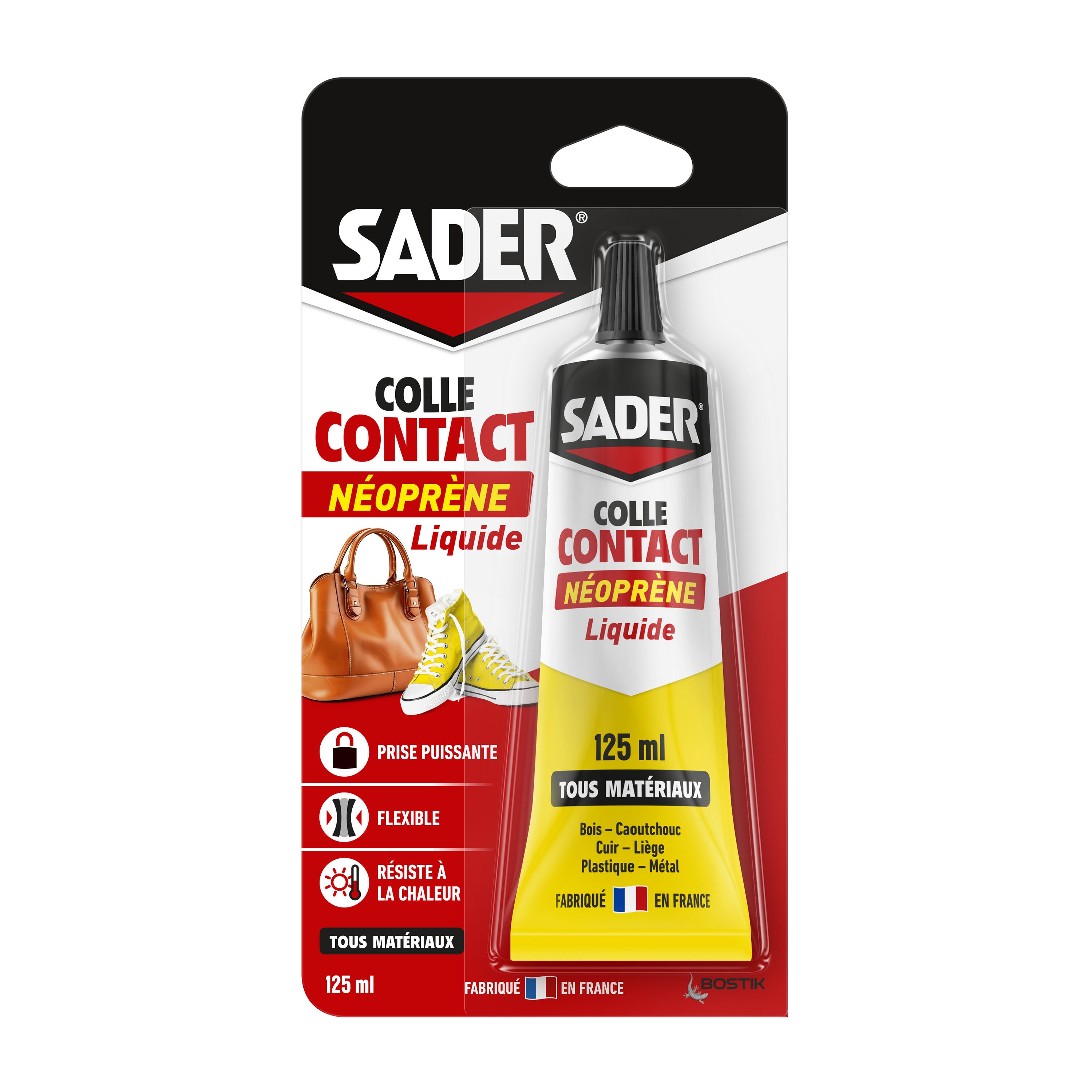 Colle d'assemblage liquide néoprène Liquide multi-usages SADER, 125ml ...