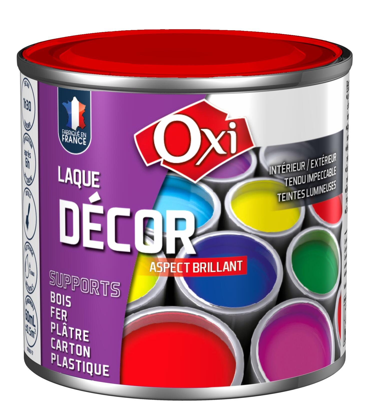 Peinture rouge coquelicot brillant OXI 0.06l | Leroy Merlin