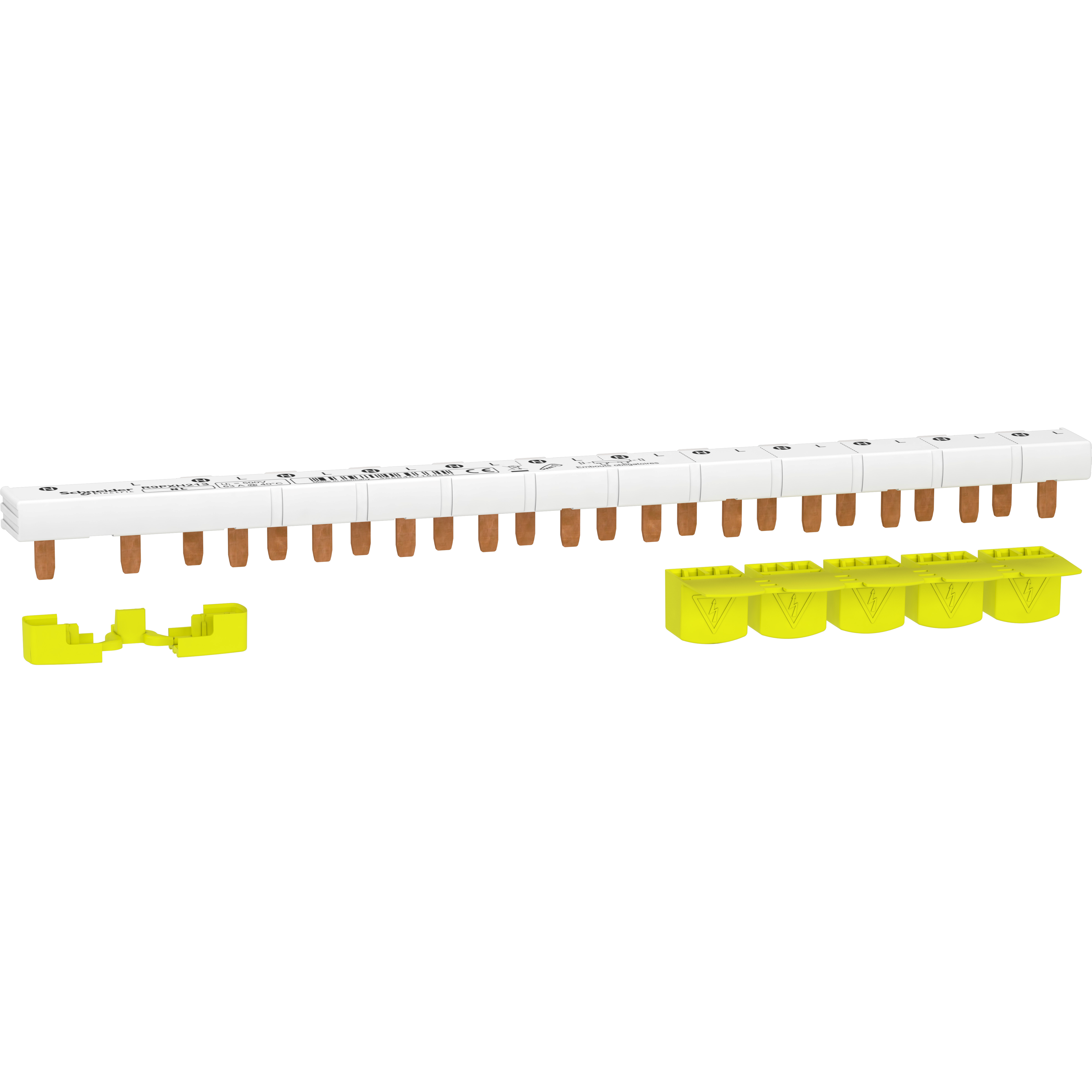 Peigne monobloc horizontal 1P+N 63A 13 modules Resi9 XP, SCHNEIDER ...