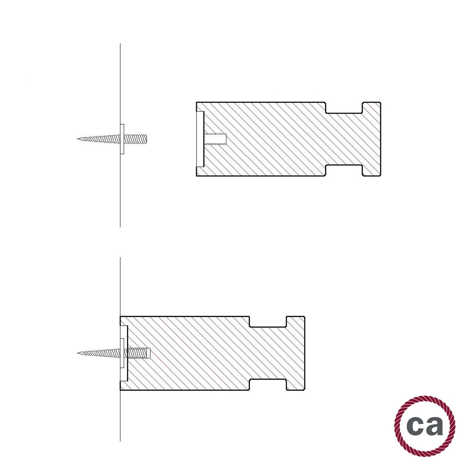 Passe-câble mural, Rolé, bois | Leroy Merlin