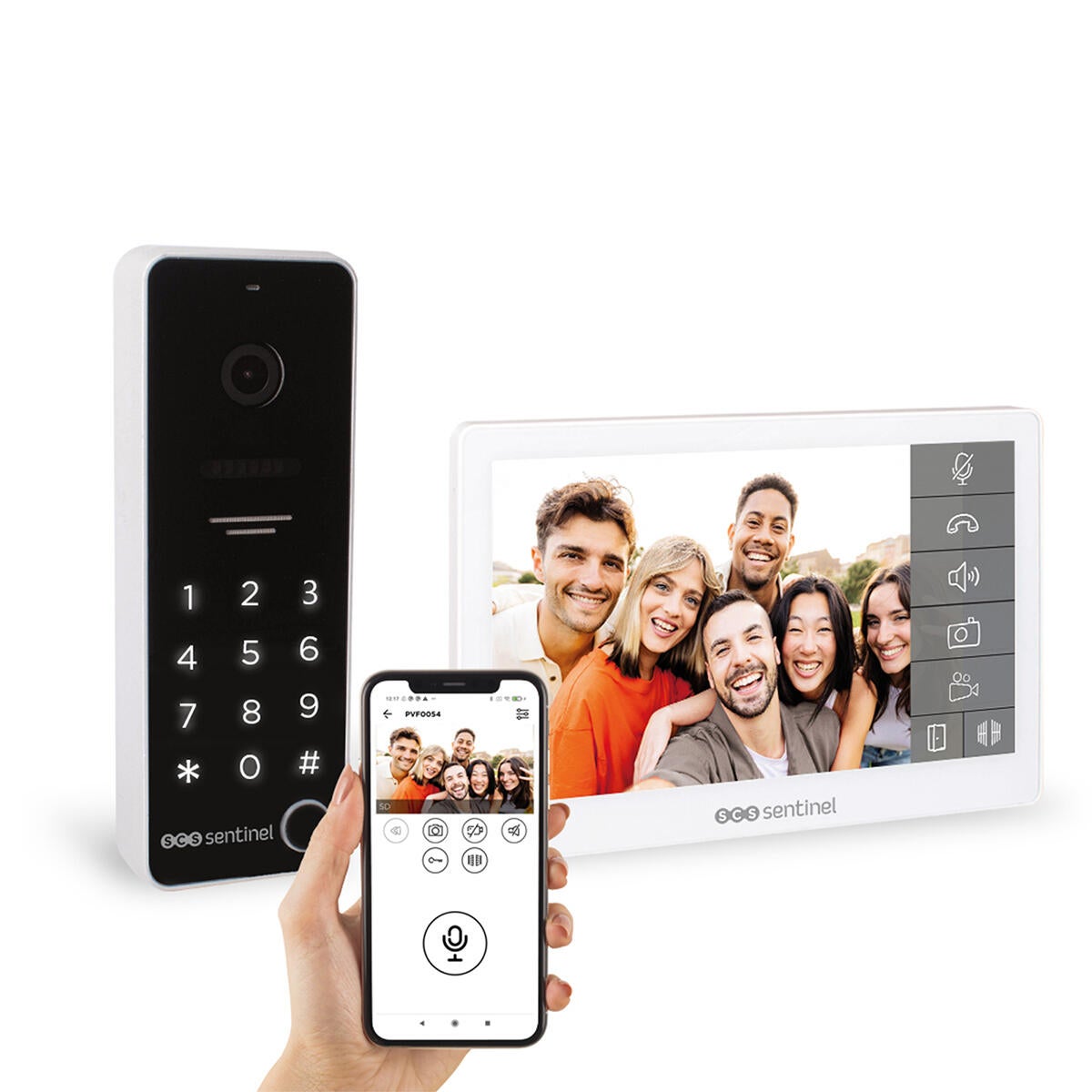 Interphone vidéo connecté avec clavier à code, SCS SENTINEL | Leroy Merlin