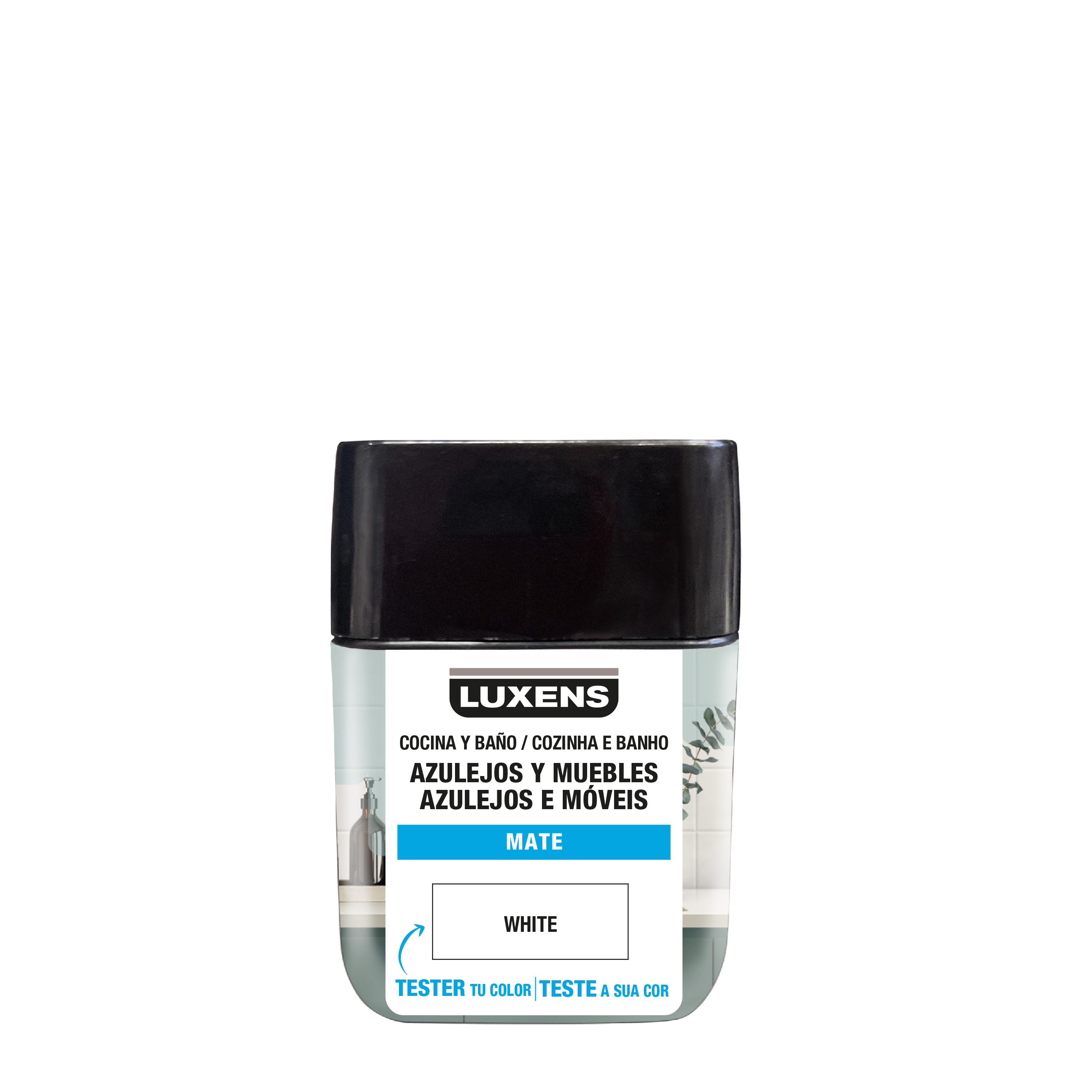 Tester de pintura multimateriales cocinas y baños LUXENS color blanco ...