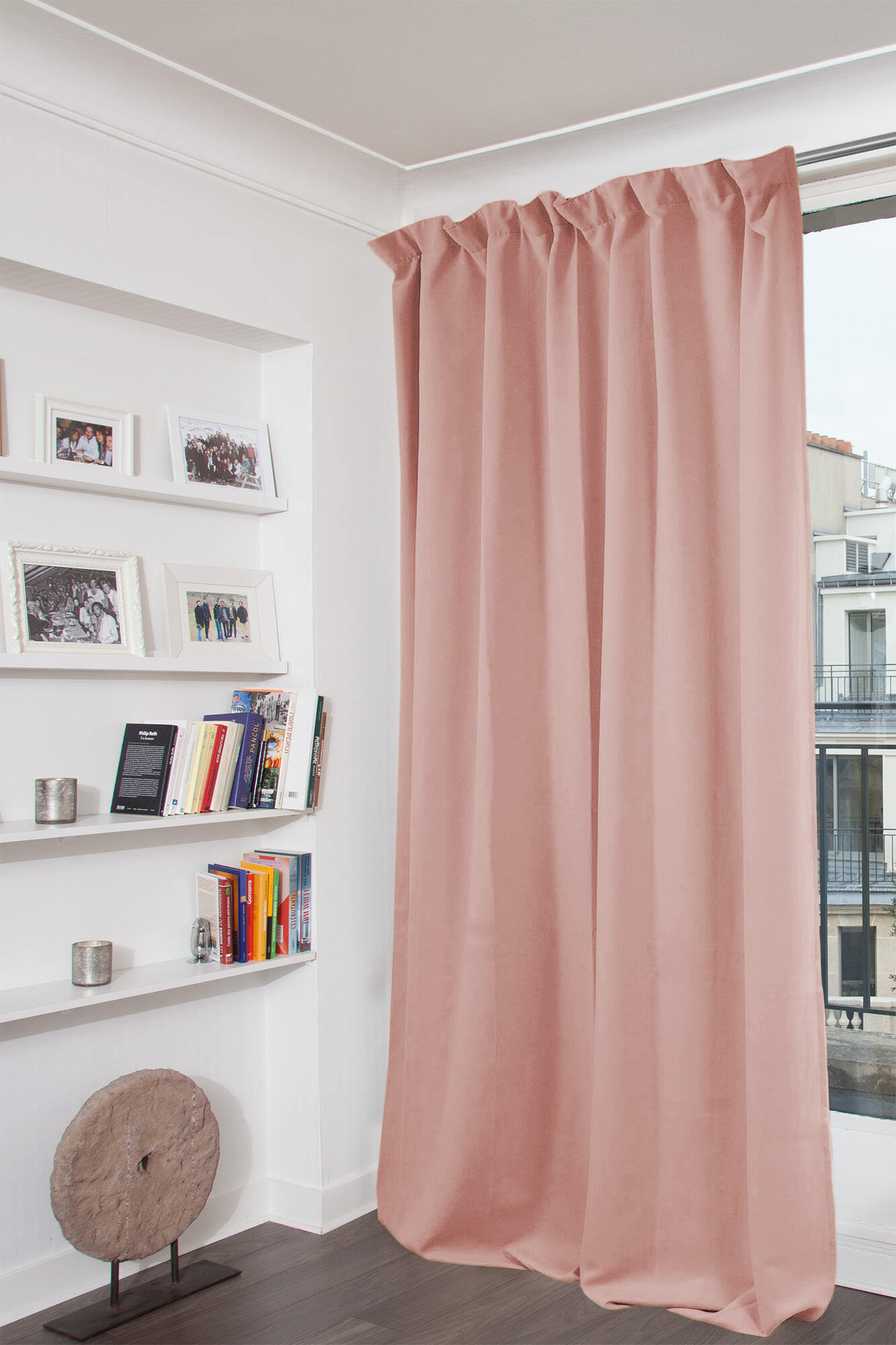 Rideau occultant, Dream, vieux rose H.250 x l.135 cm | Leroy Merlin