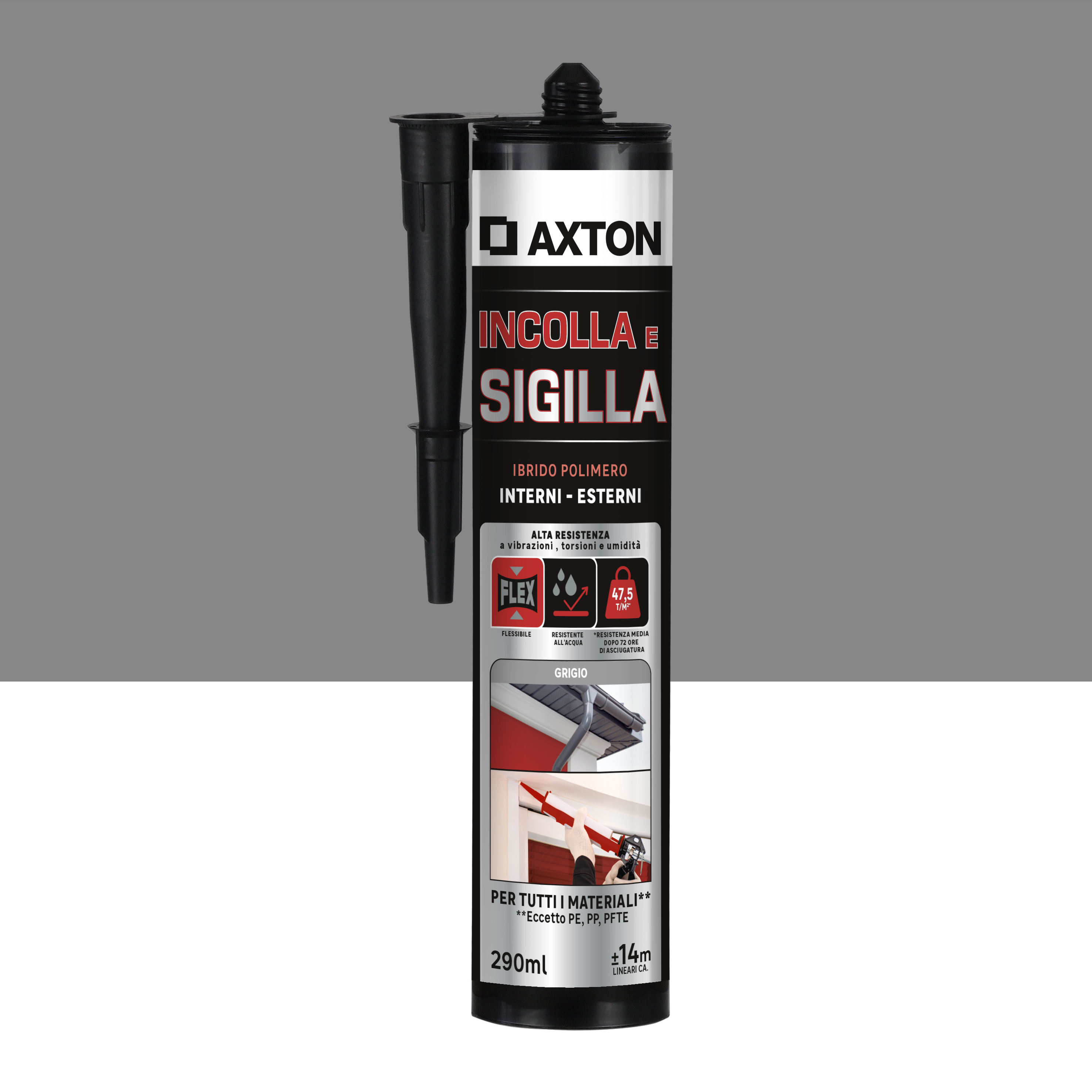 Colla per fissare AXTON grigio Forte 290 ml | Leroy Merlin