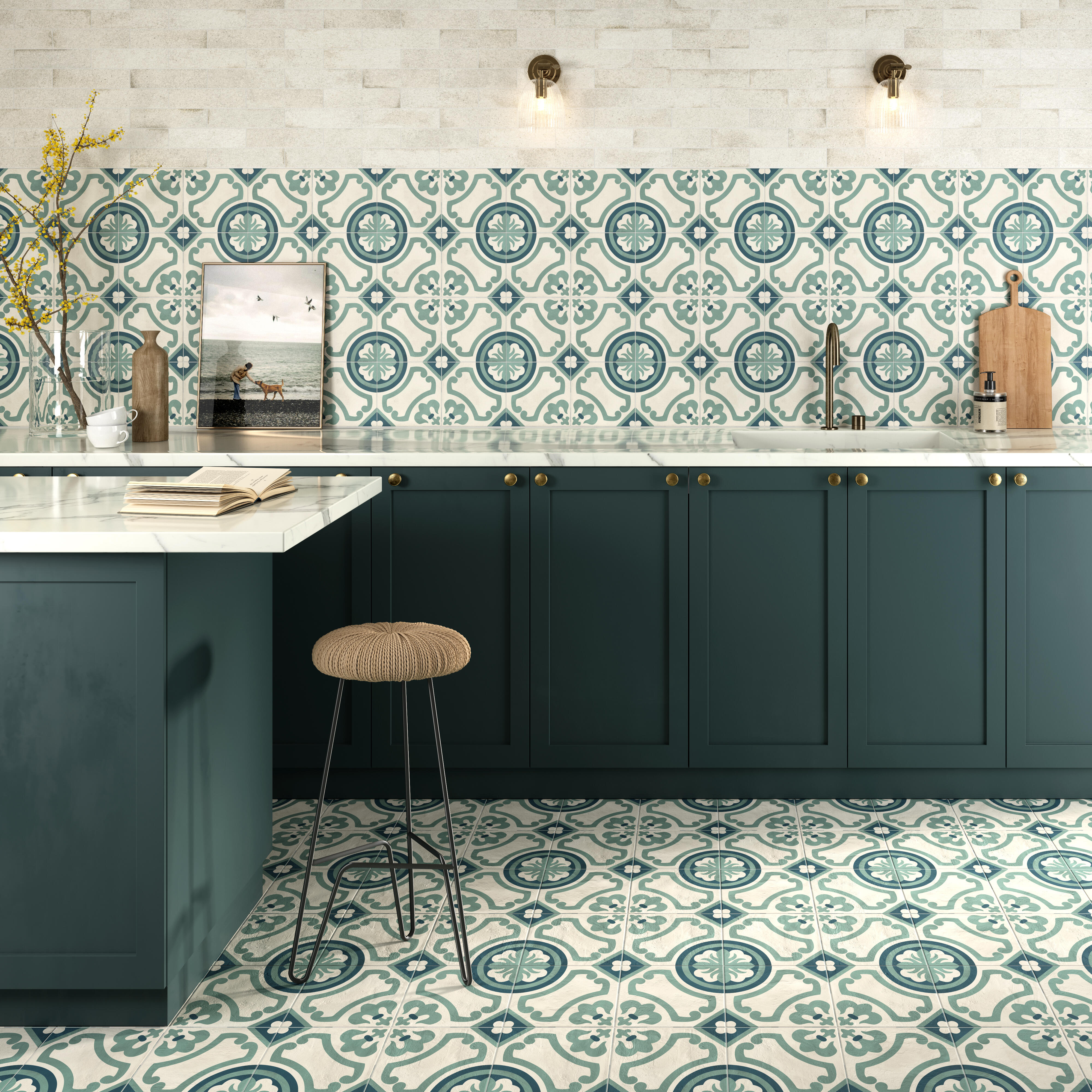 Piastrella da pavimento e rivestimento interno 20 x 20 cm Sp. 8.5 mm ...