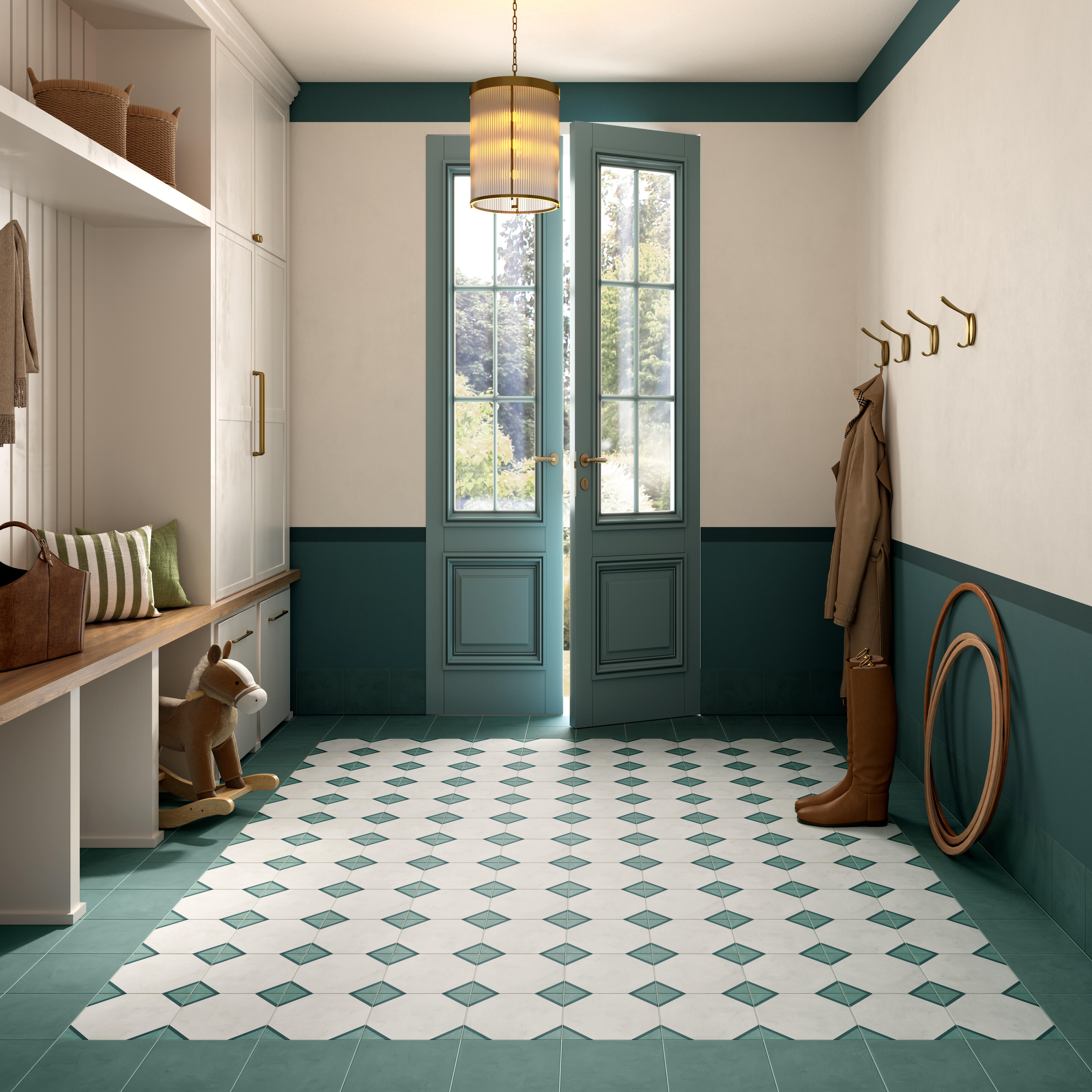 Piastrella da pavimento e rivestimento interno 20 x 20 cm Sp. 8.5 mm ...