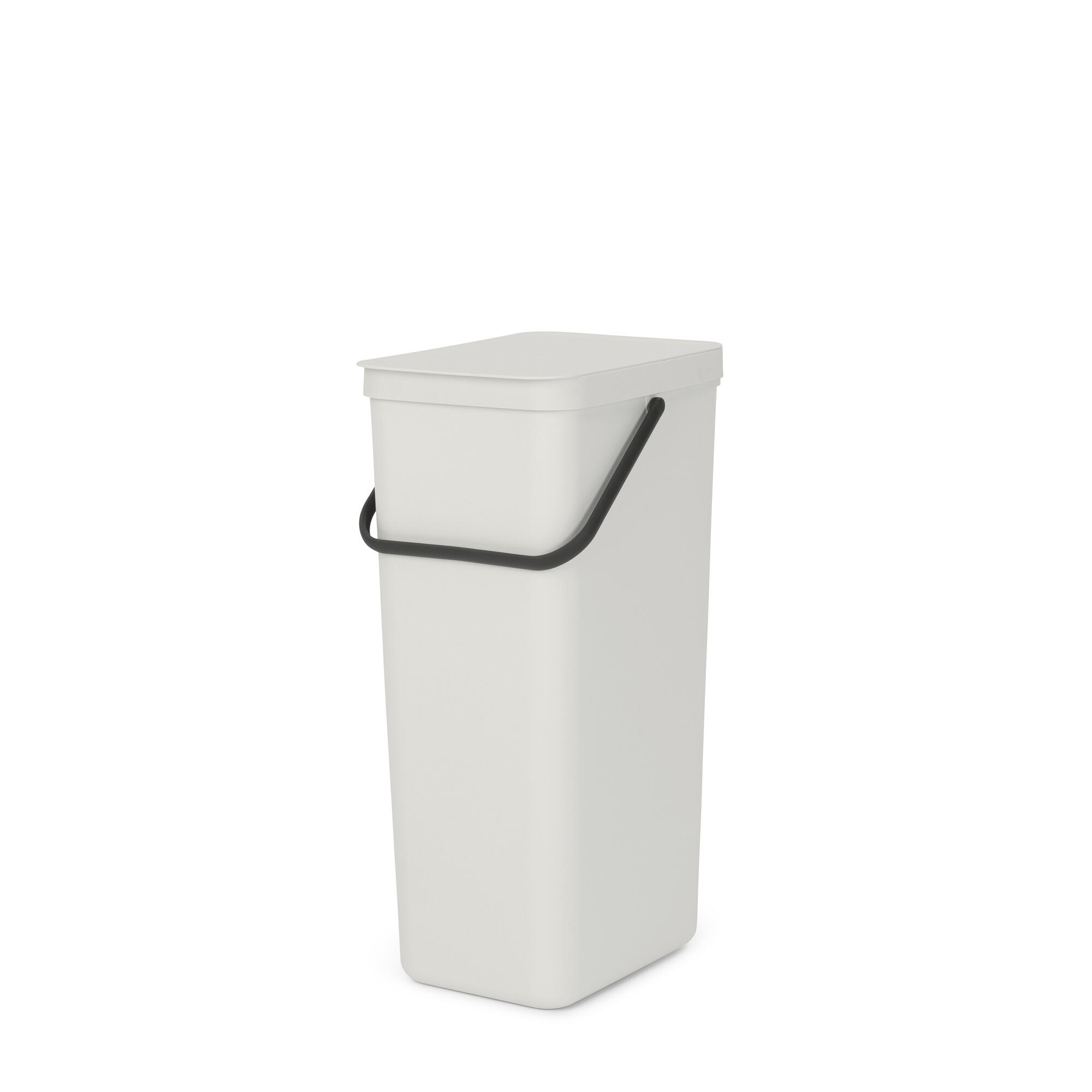 Poubelle de cuisine 40L BRABANTIA Sort&go gris clair | Leroy Merlin