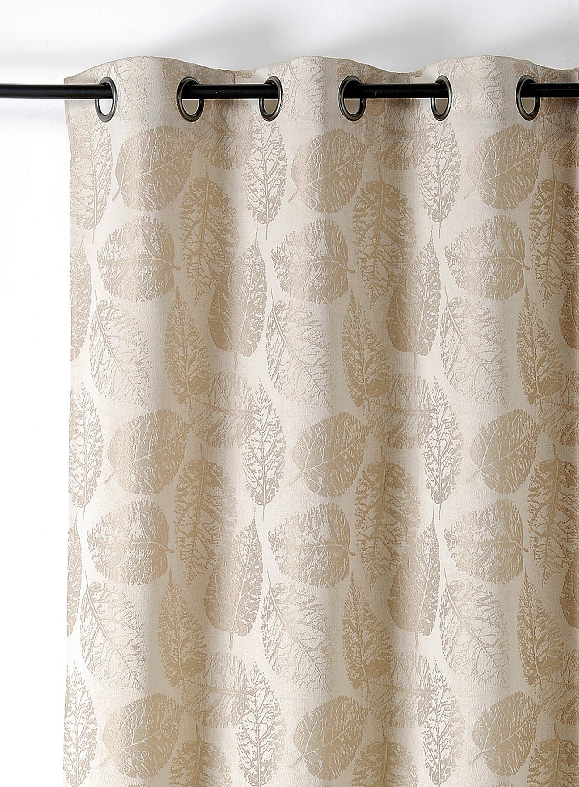 Rideau tamisant, Foglio, beige H.260 x l.140 cm | Leroy Merlin