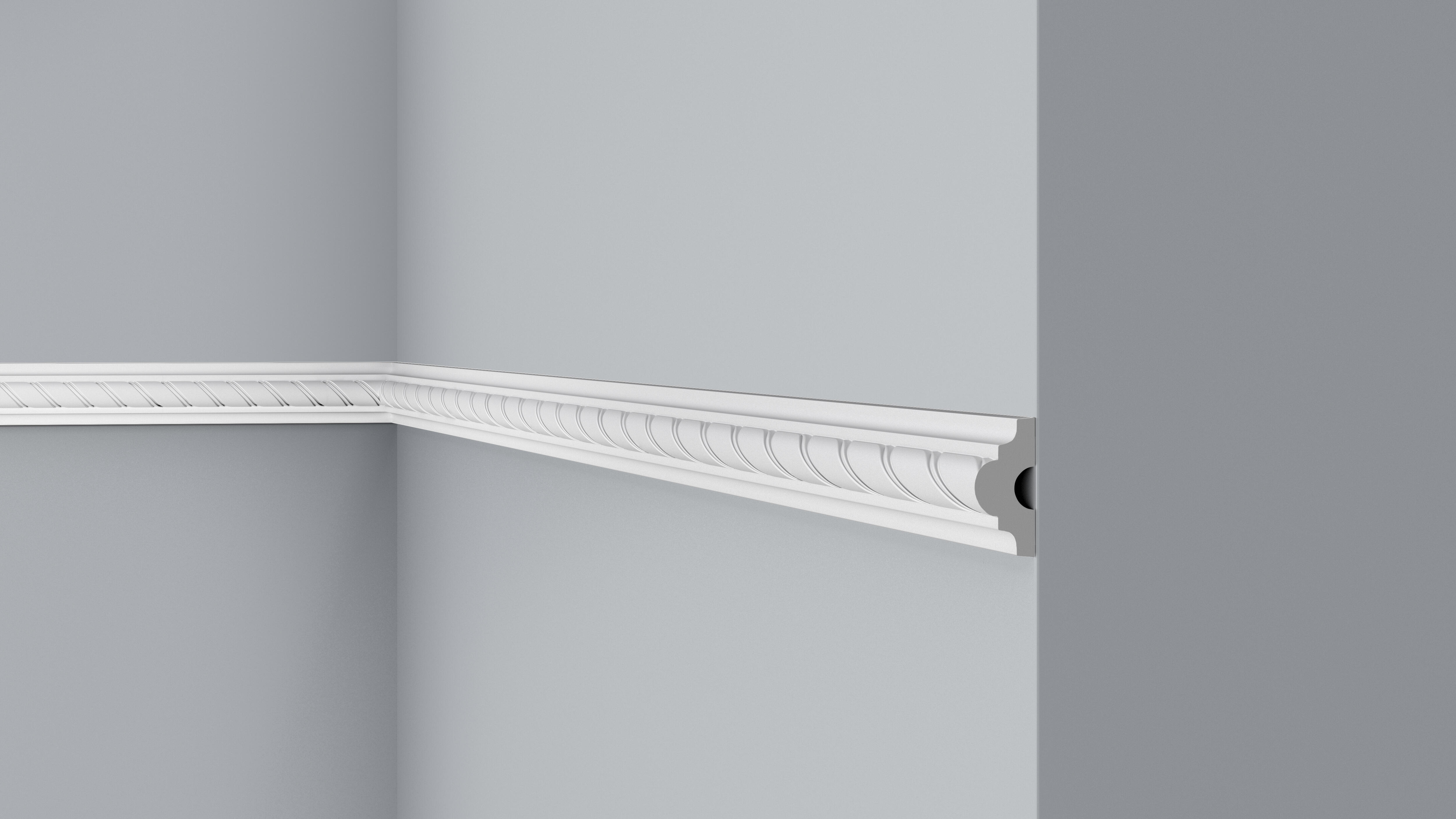 Cimaise en polymère haute densité CO1, 18 x 38 mm, 2 m | Leroy Merlin