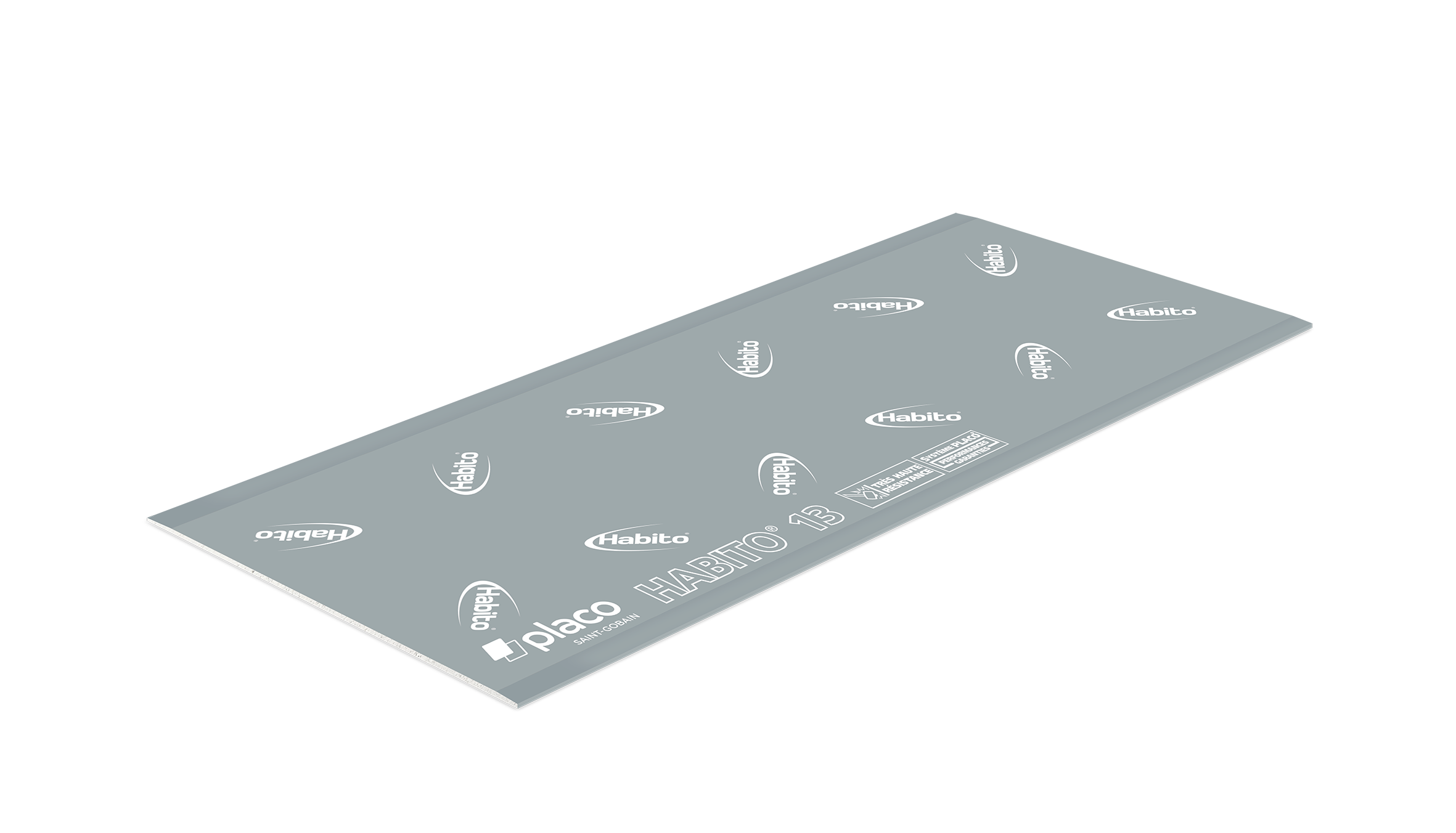 Plaque de plâtre PLACO BA13 haute densité Habito 250 x 120 cm | Leroy ...