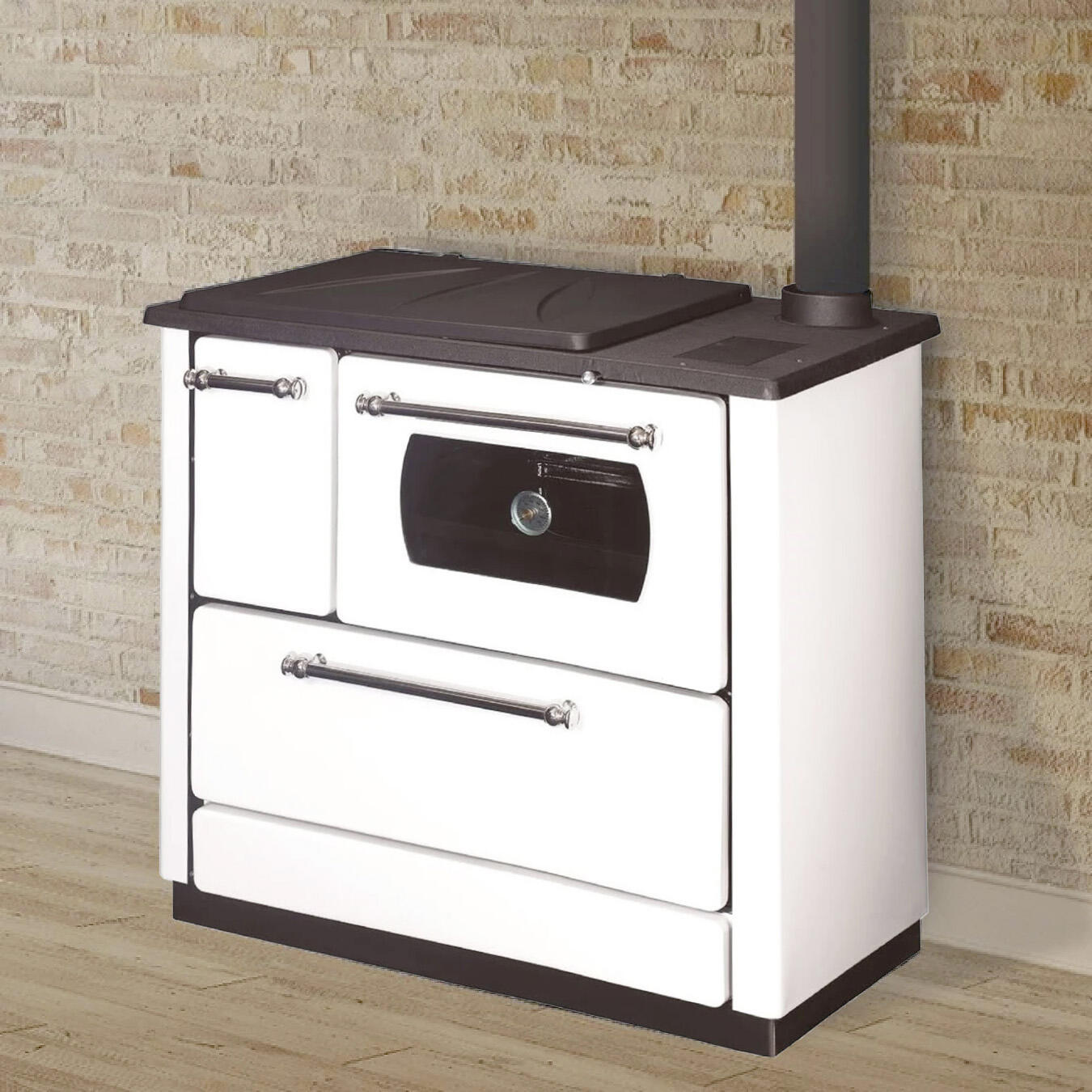 Cucina a legna Dana bianco 9 kW | Leroy Merlin