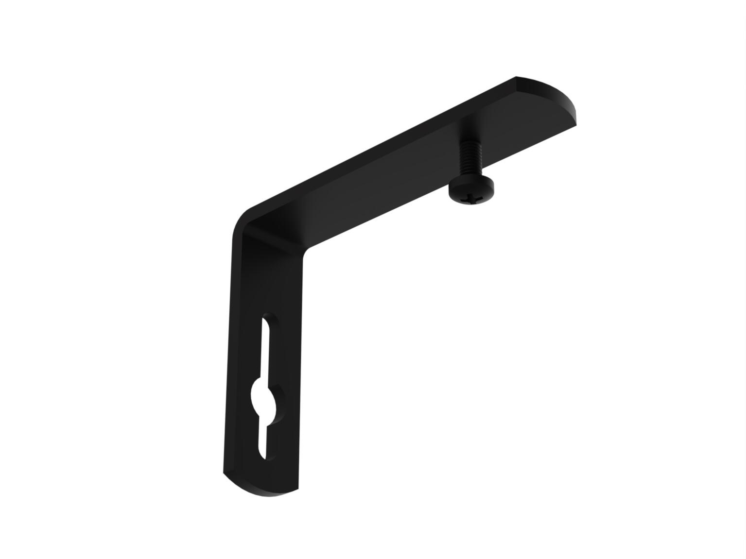 Equerre simple 75mm noir | Leroy Merlin