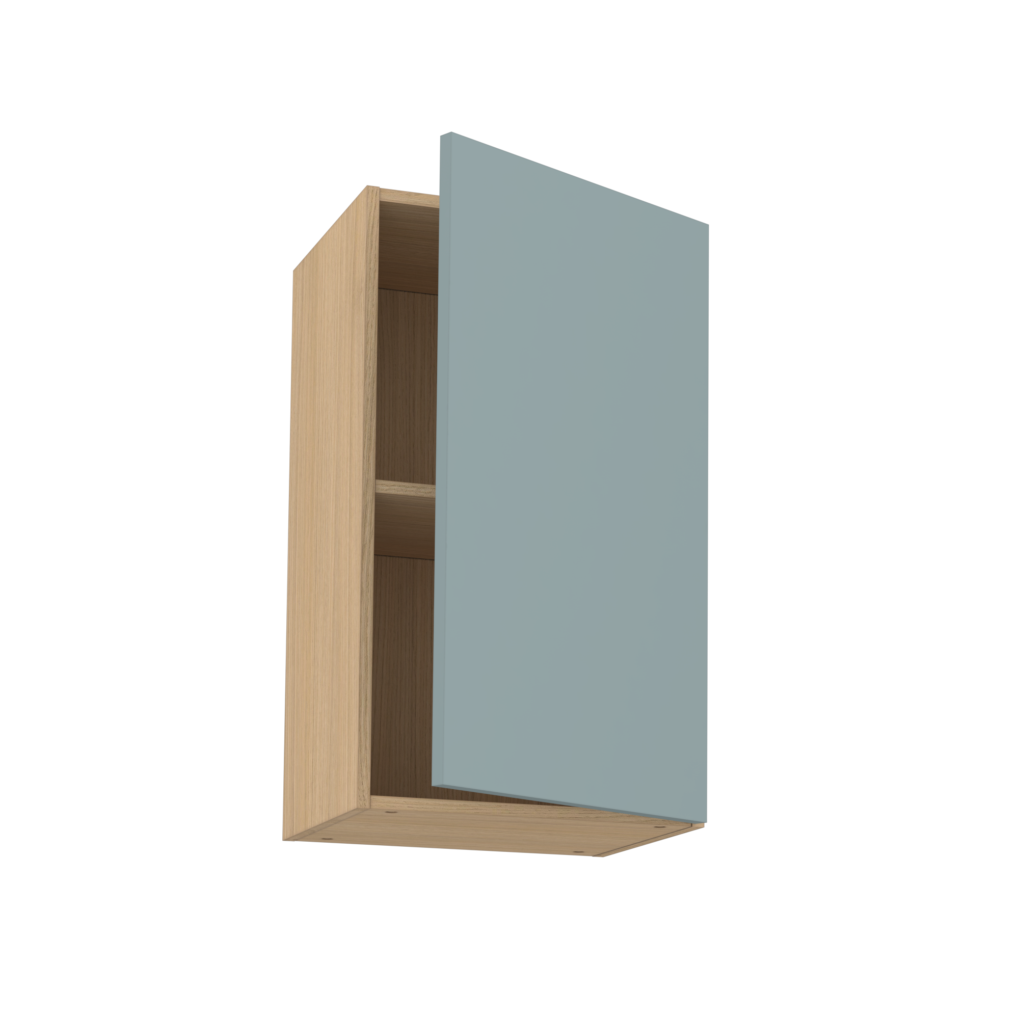 Meuble haut de cuisine Vienne bleu iceberg 1 porte H76.8 x l45 | Leroy ...