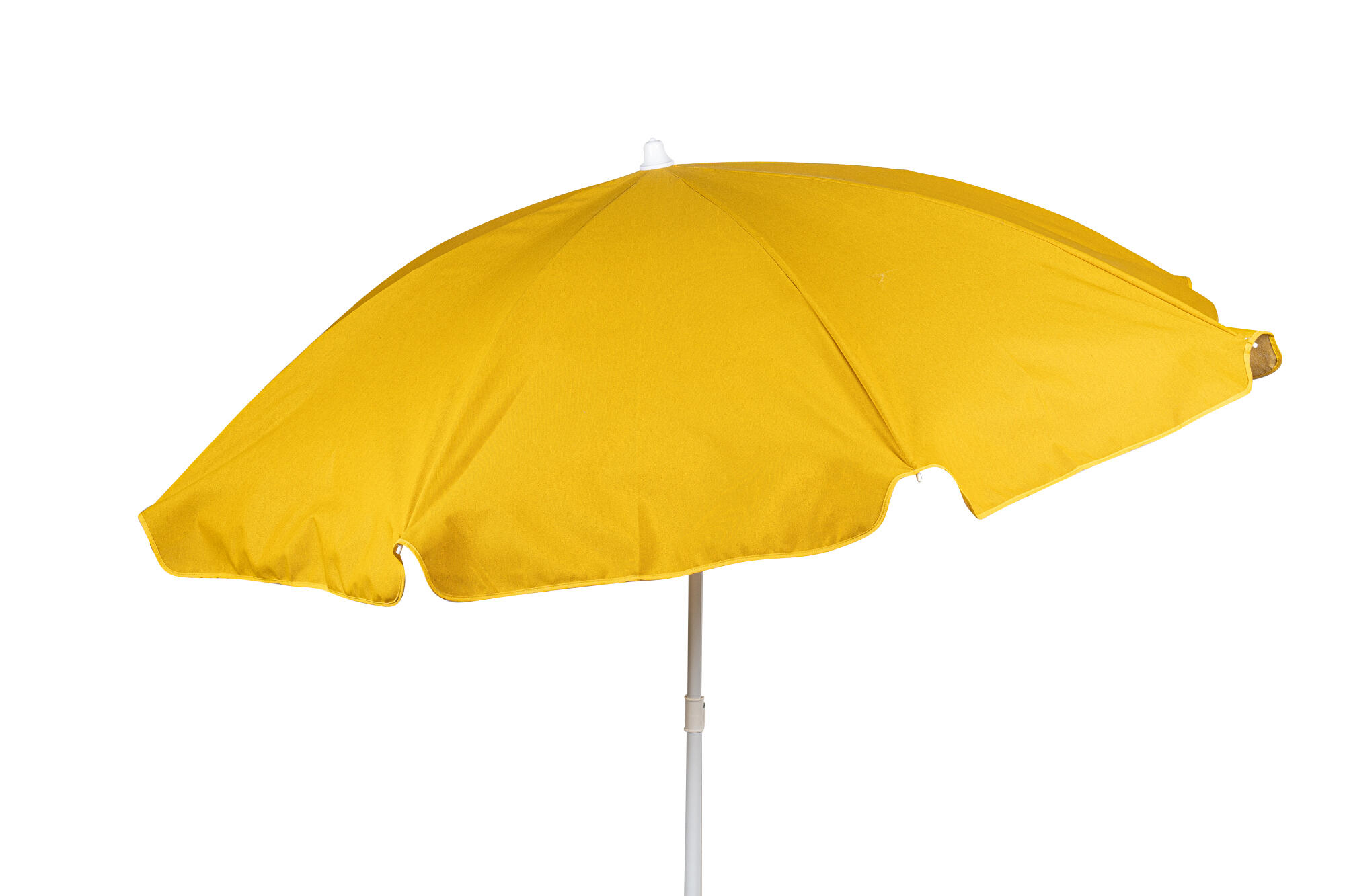Parasol droit rond jaune JARDIN PRIVE L.180 x l.180 cm | Leroy Merlin