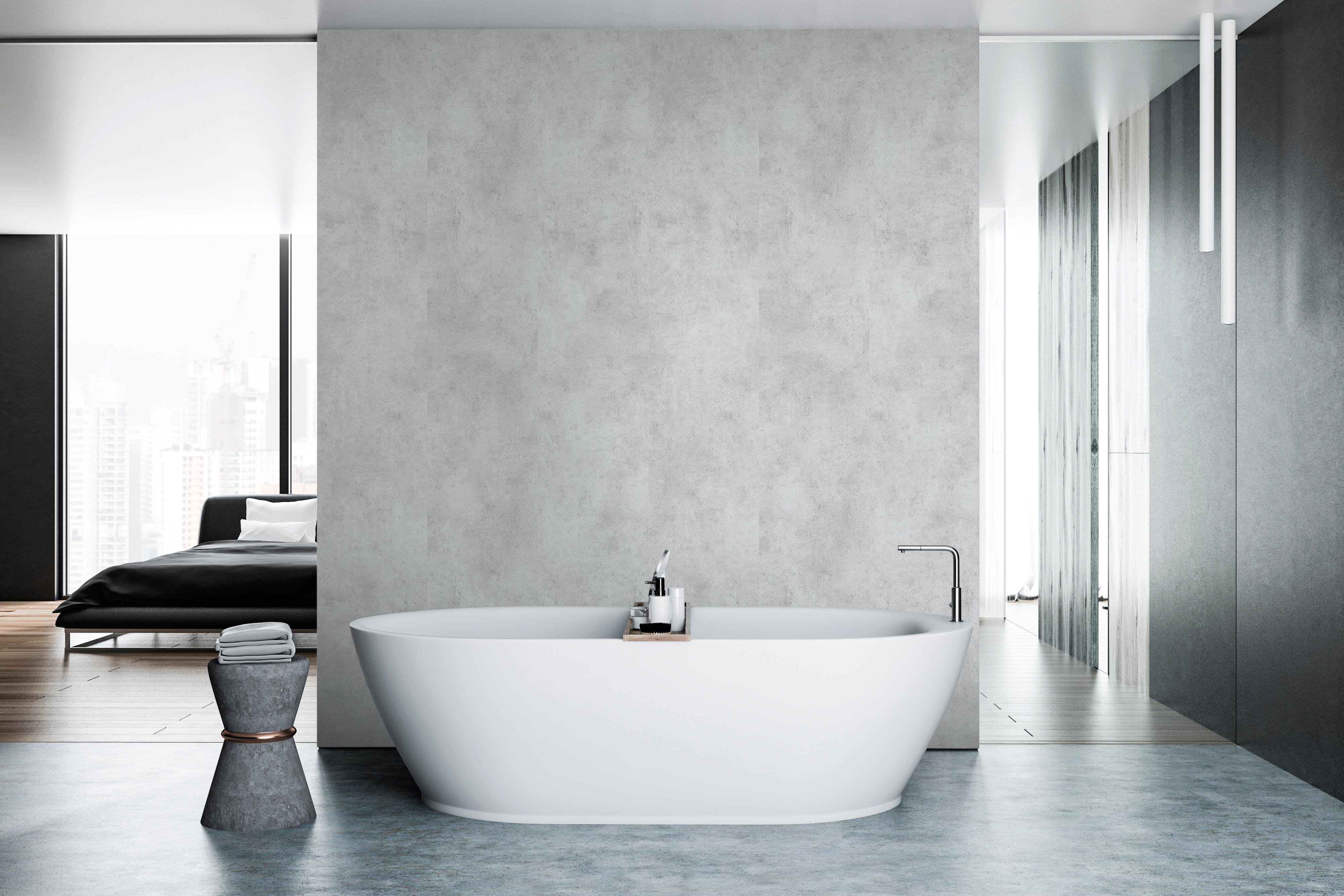 Revestimiento de pared de PVC Chicago XL color gris de 260x90 cm ...