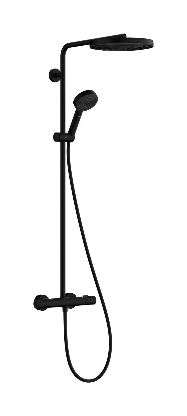 Hansgrohe colonne de douche noir mat au meilleur prix | Leroy Merlin