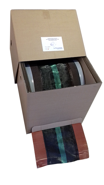 Closoir ventilé alu souple 39cm rouge 5ml | Leroy Merlin