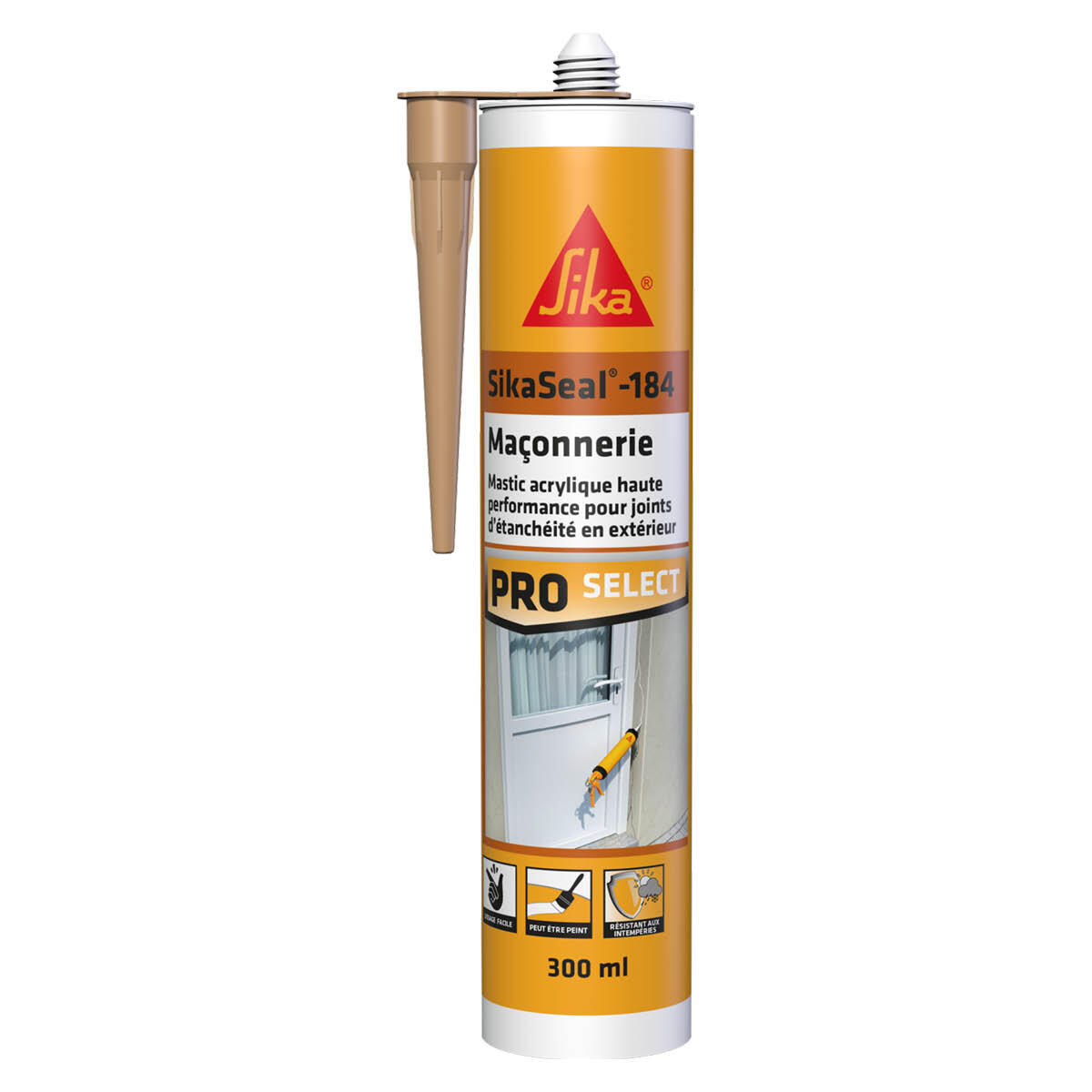 Mastic colle SIKASEAL 184 beige SIKA 300 ml | Leroy Merlin