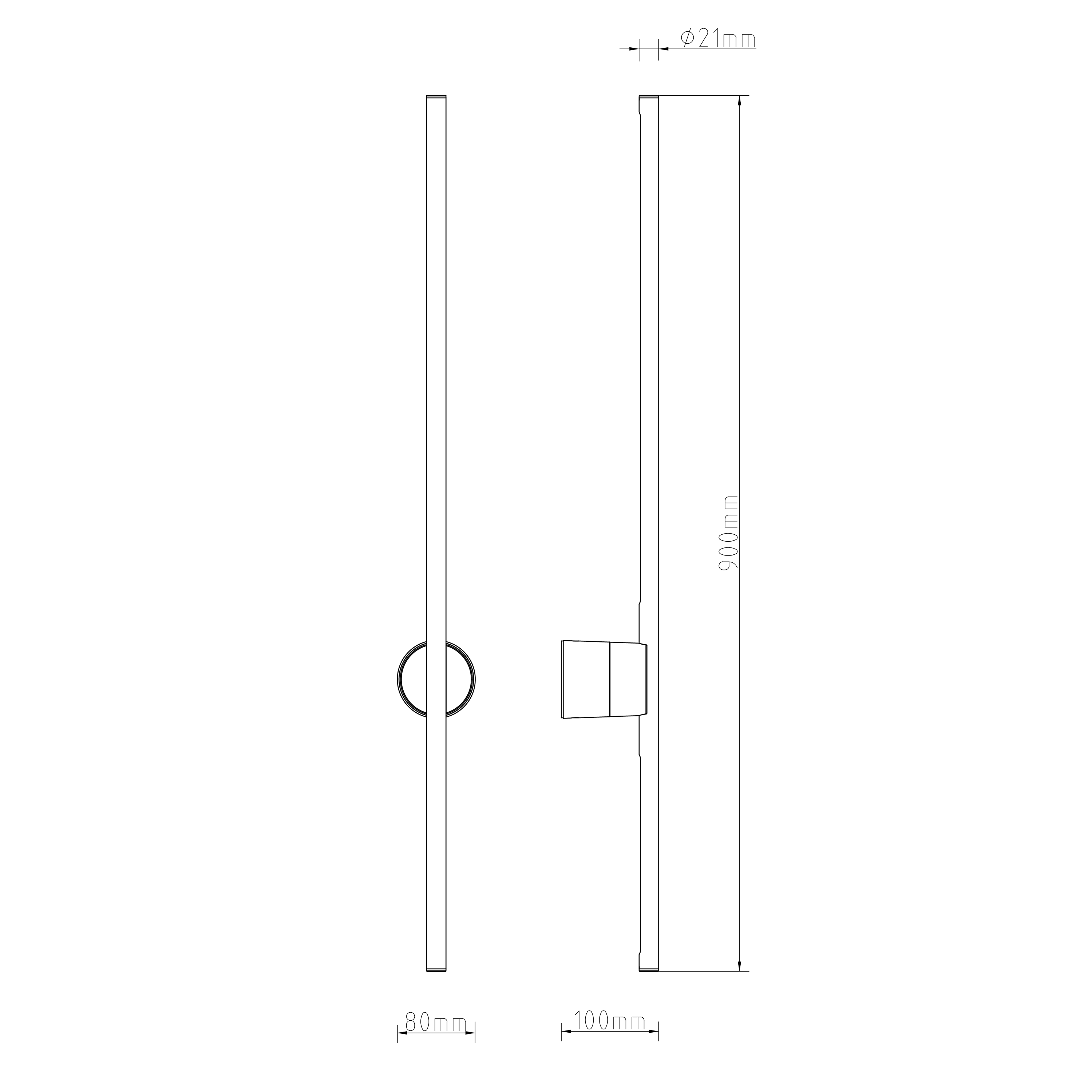 Applique LED da esterno Sword nero, INSPIRE IP54 bianco naturale ...