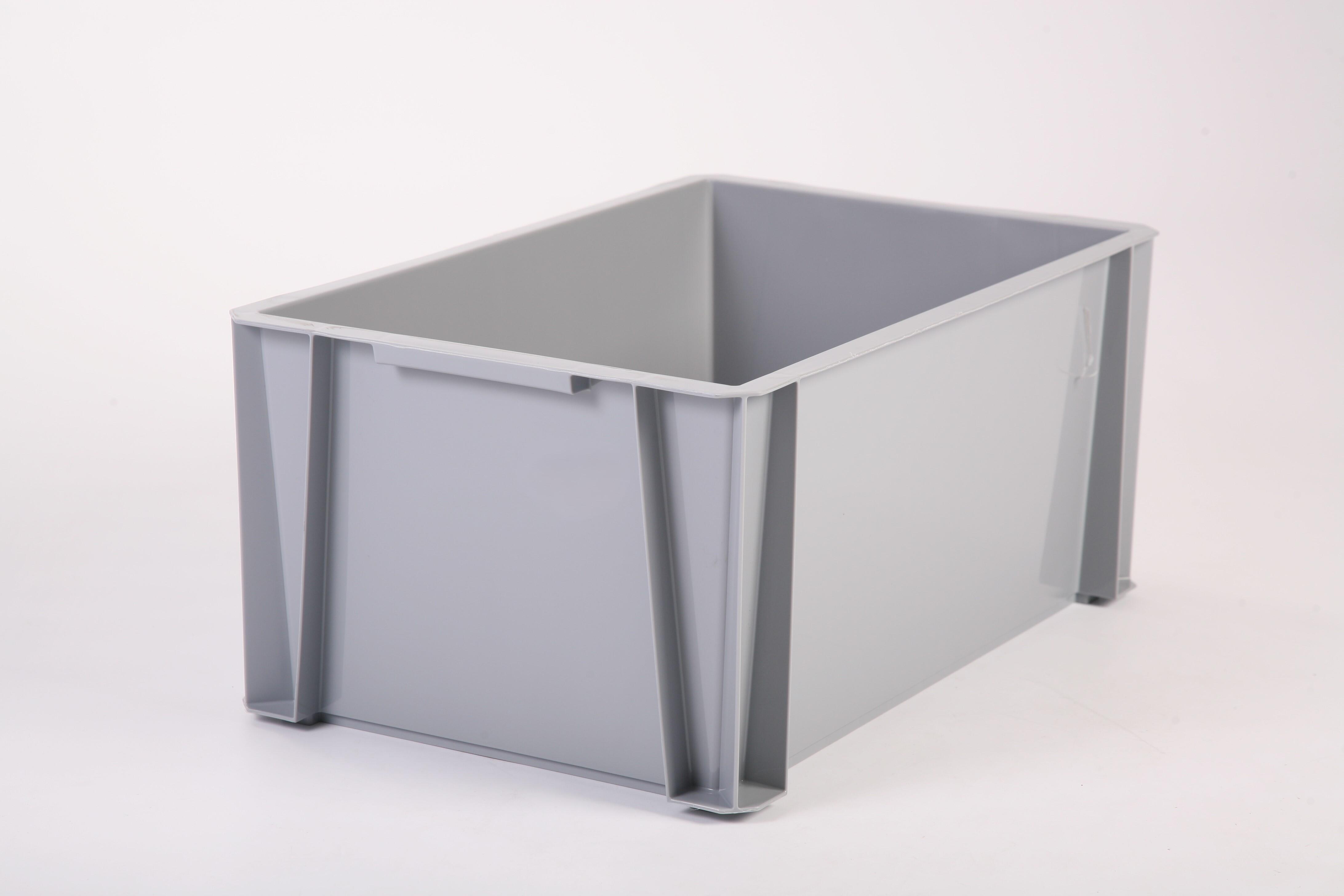 Bac de manutention recyclé IRIS OHYAMA gris, 36L, l.35 x P.55 x H.24.5 ...