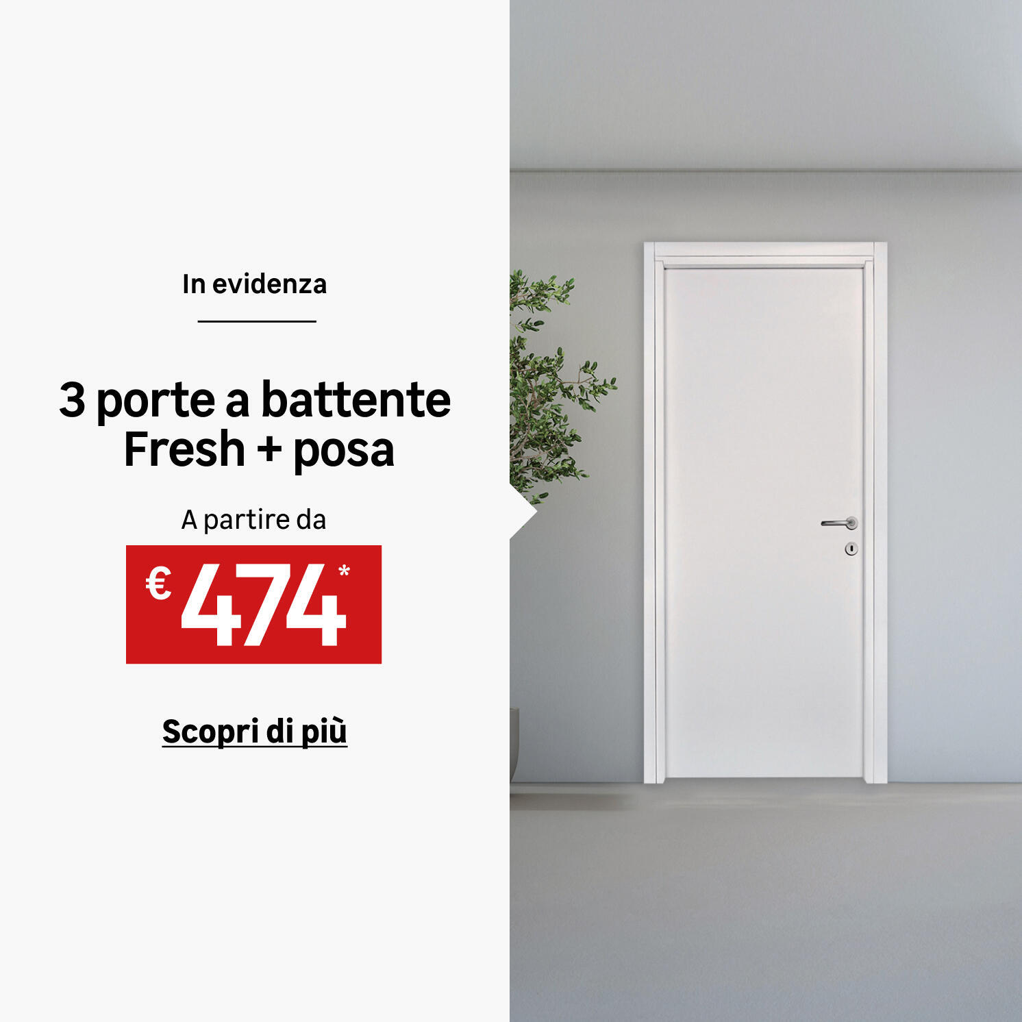 Offerta installazione porte da interno a battente | Leroy Merlin