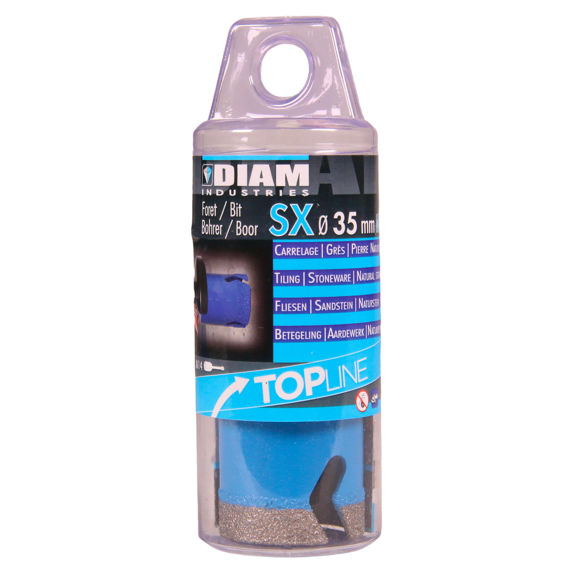 Trépan diamant pour carrelage Diam.35 mm - DIAM INDUSTRIES | Bricoman