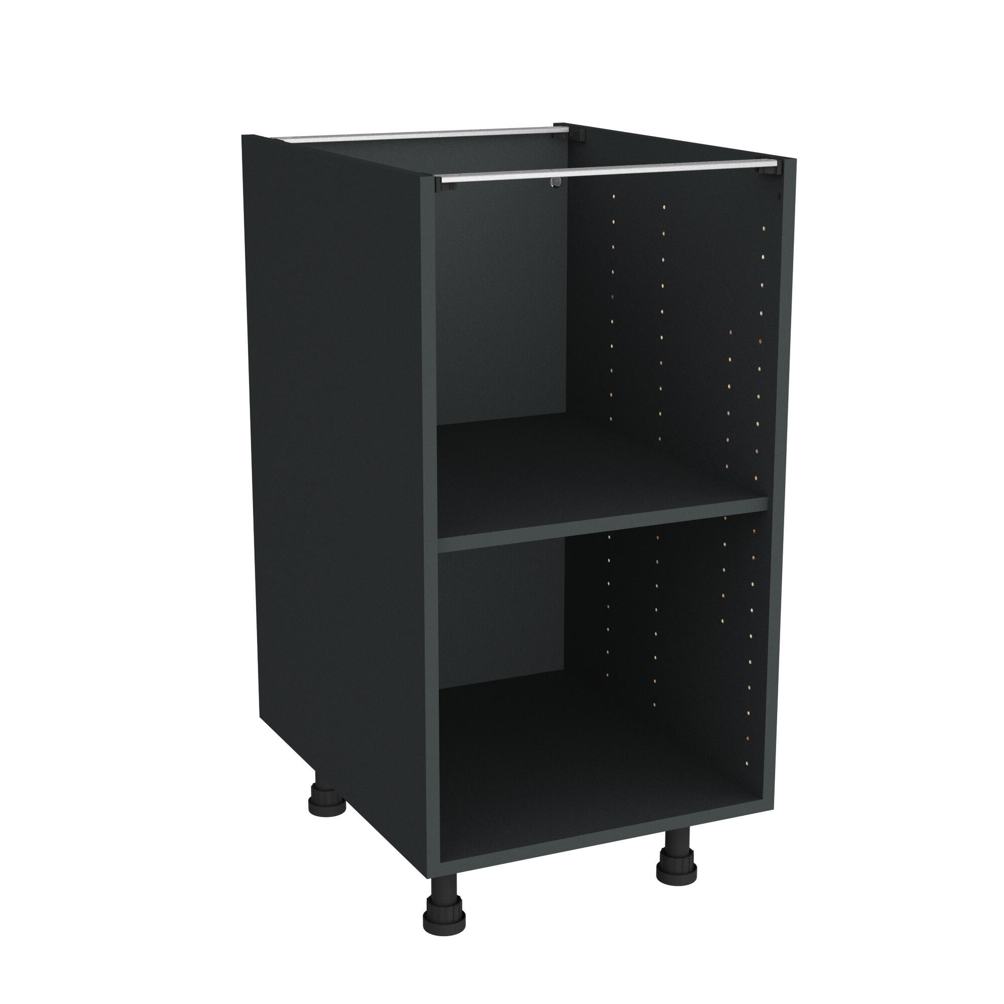 Caisson bas de cuisine l.45 x H.76,80 x P.56 cm Gris | Bricoman