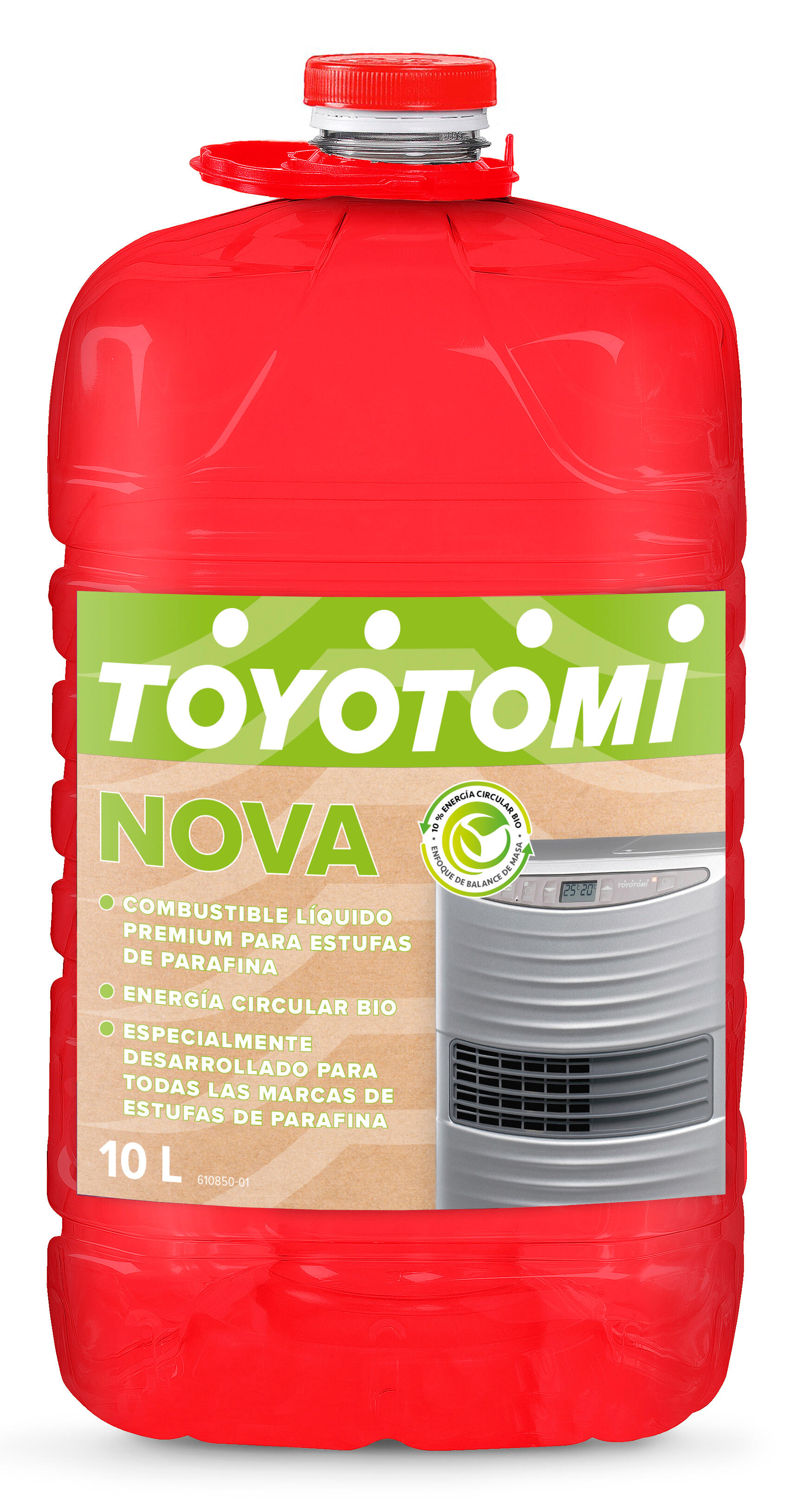 Bidón de Combustible liquido para estufas de Parafina TOYOTOMI NOVA 10 L | Leroy Merlin