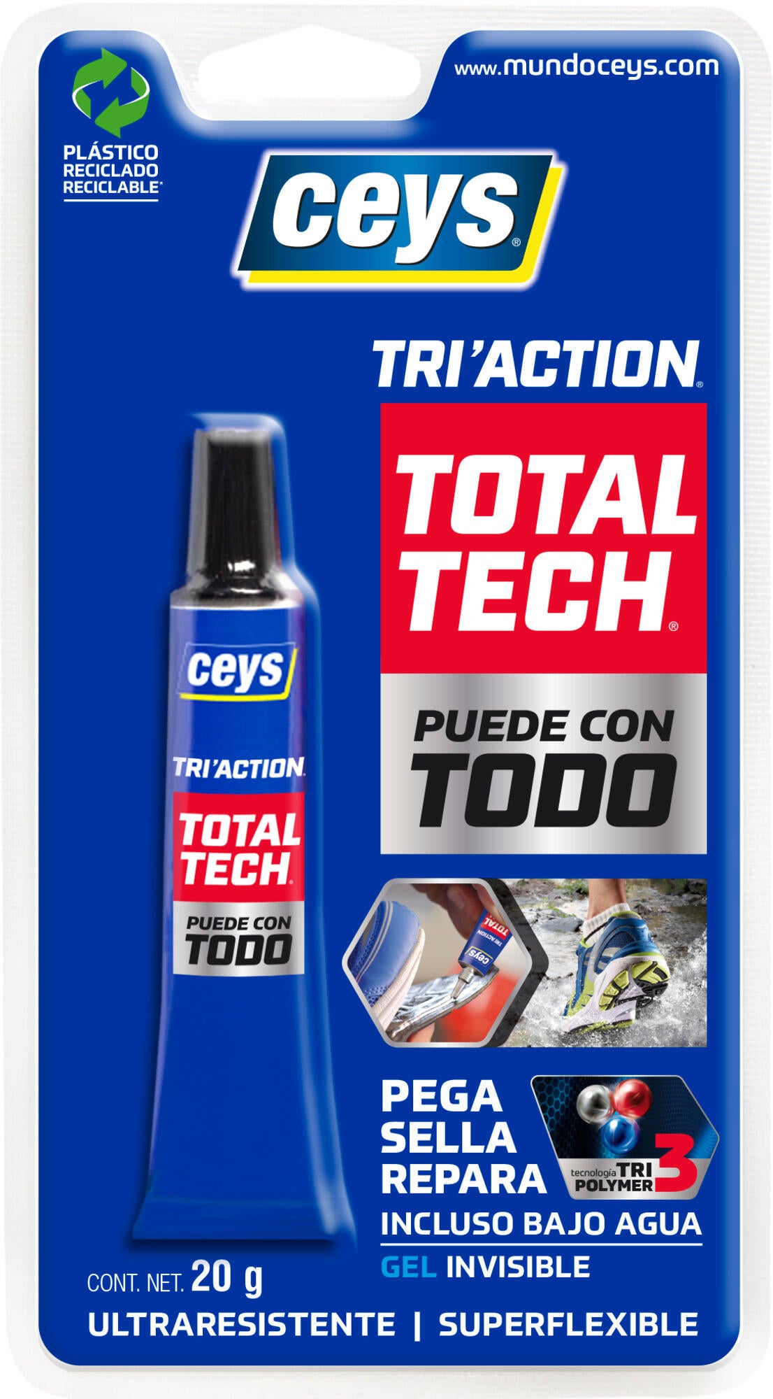 Adhesivo CEYS Total Tech Tri Action 20 gr | Leroy Merlin