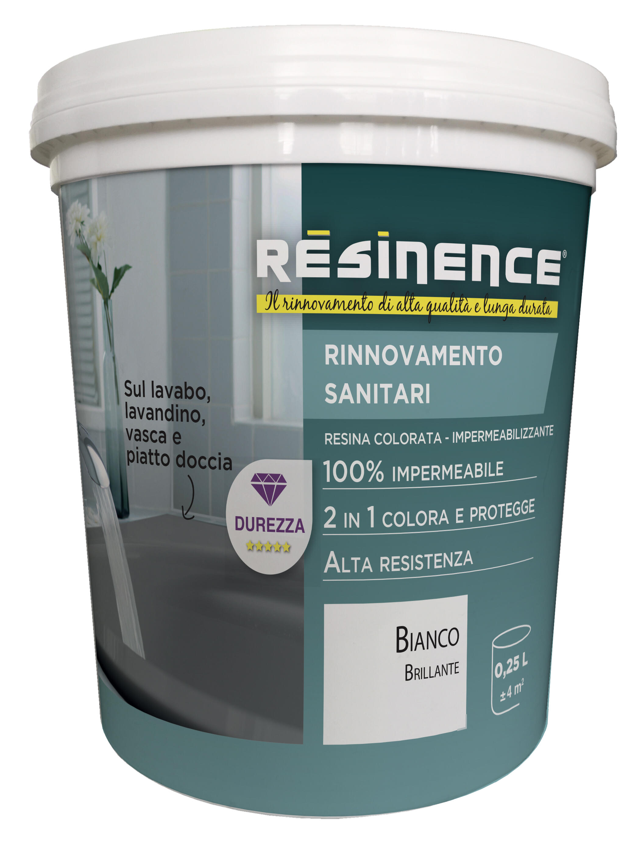 Resina epossidica Rinnovamento Sanitari RESINENCE 0.25 L Bianco ...
