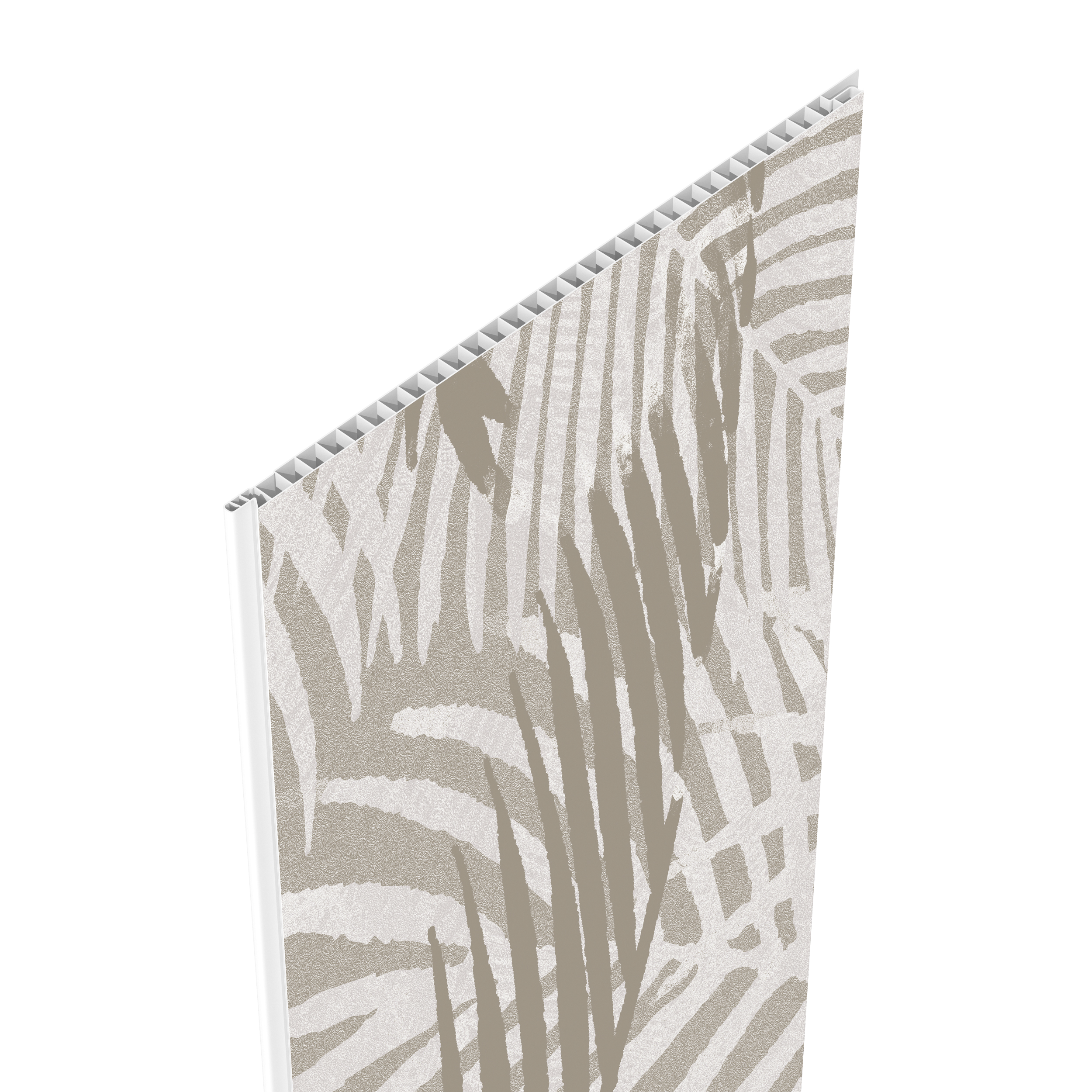 Panele ścienne wodoodporne PCV Motivo Taupe Leaves 265x25 cm - Leroy Merlin