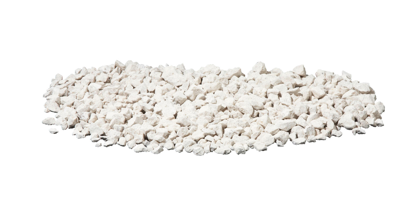 Sac gravillon décoratif calcaire blanc, 25 kg | Bricoman