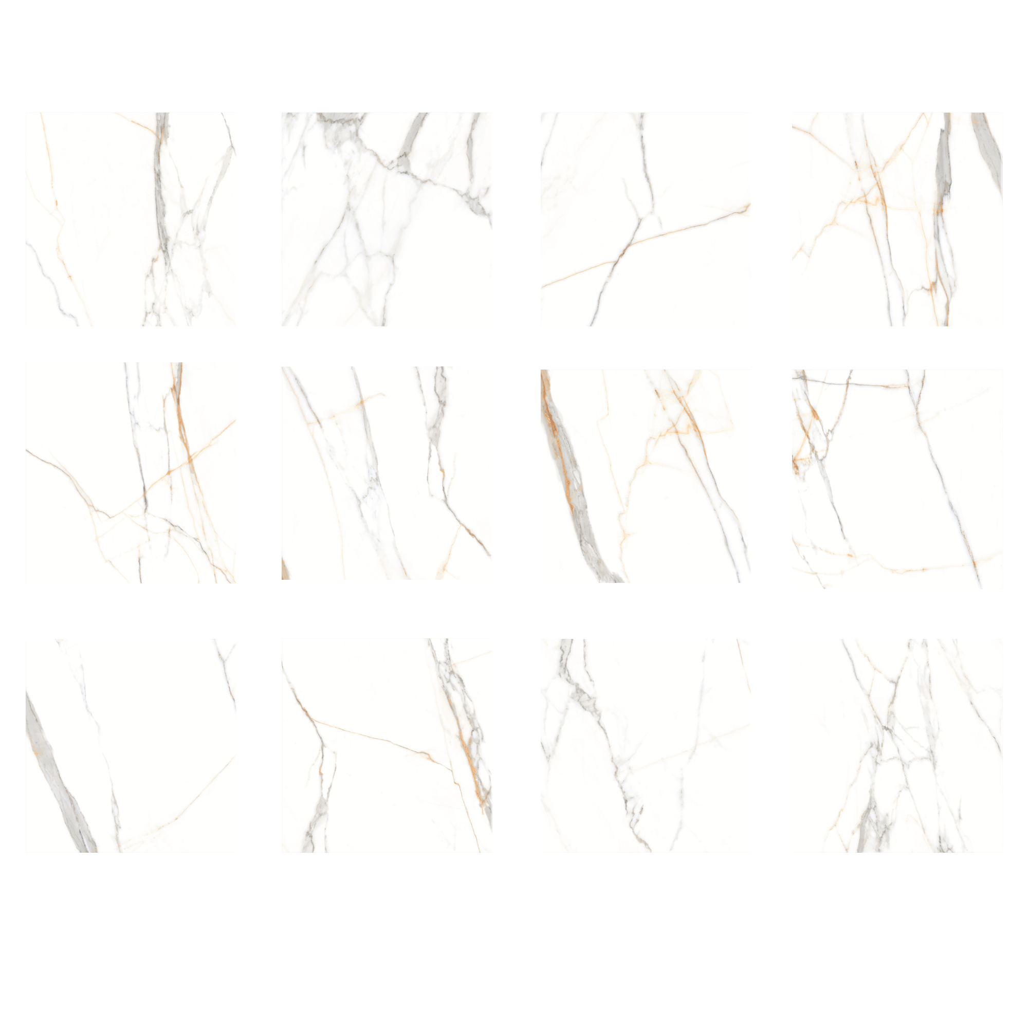 Gres szkliwiony Calacatta Gold 60x60 Artens - Leroy Merlin