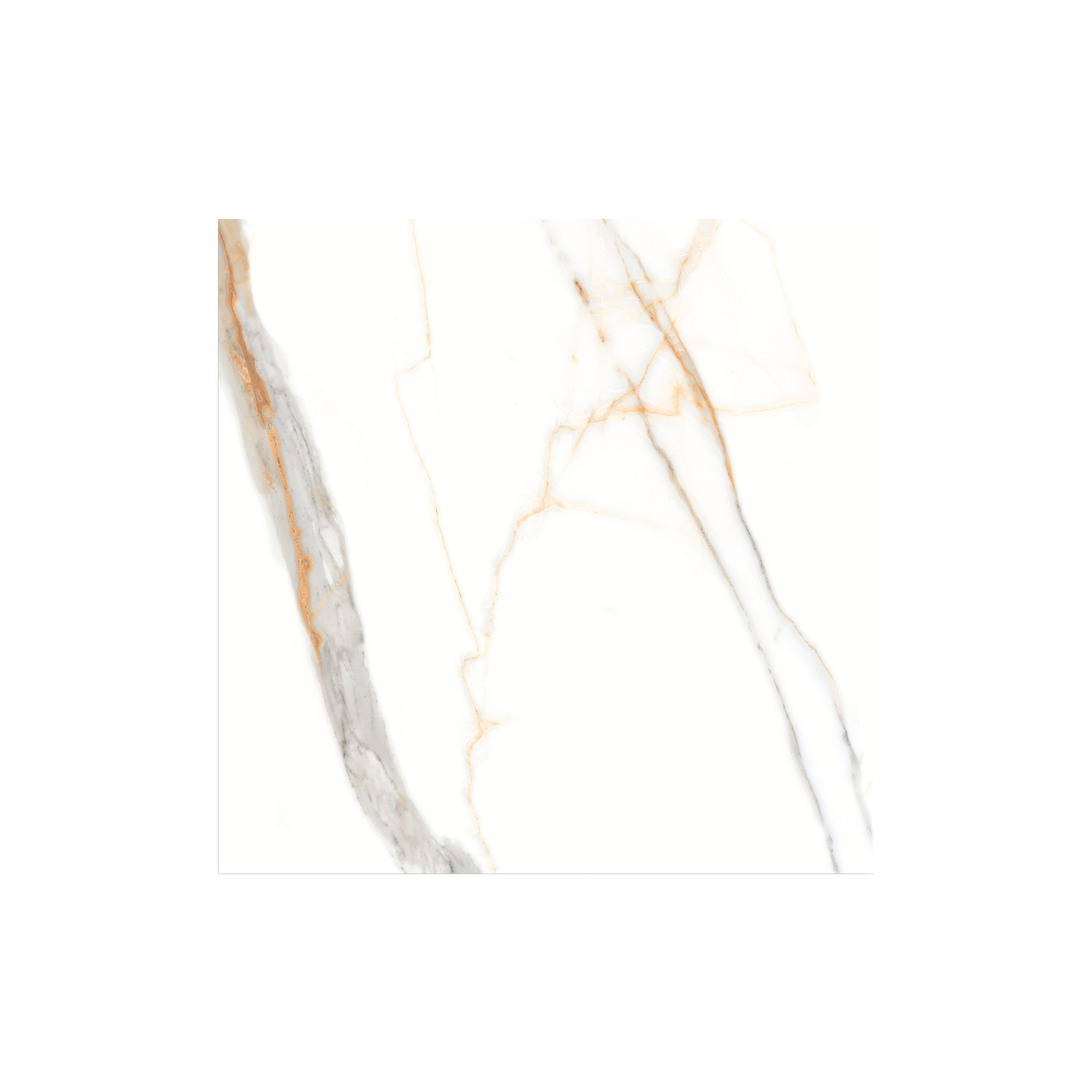 Gres szkliwiony Calacatta Gold 60x60 Artens - Leroy Merlin