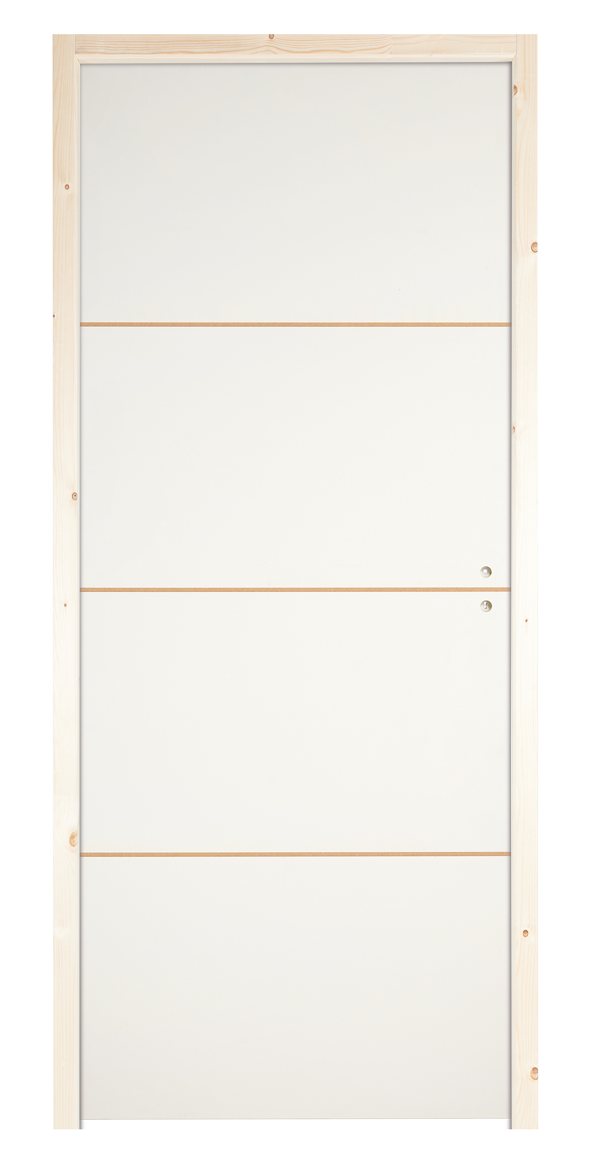 Bloc-porte, sapin Milan blanc, rainuré H.204 x l.73 cm, poussant gauche ...