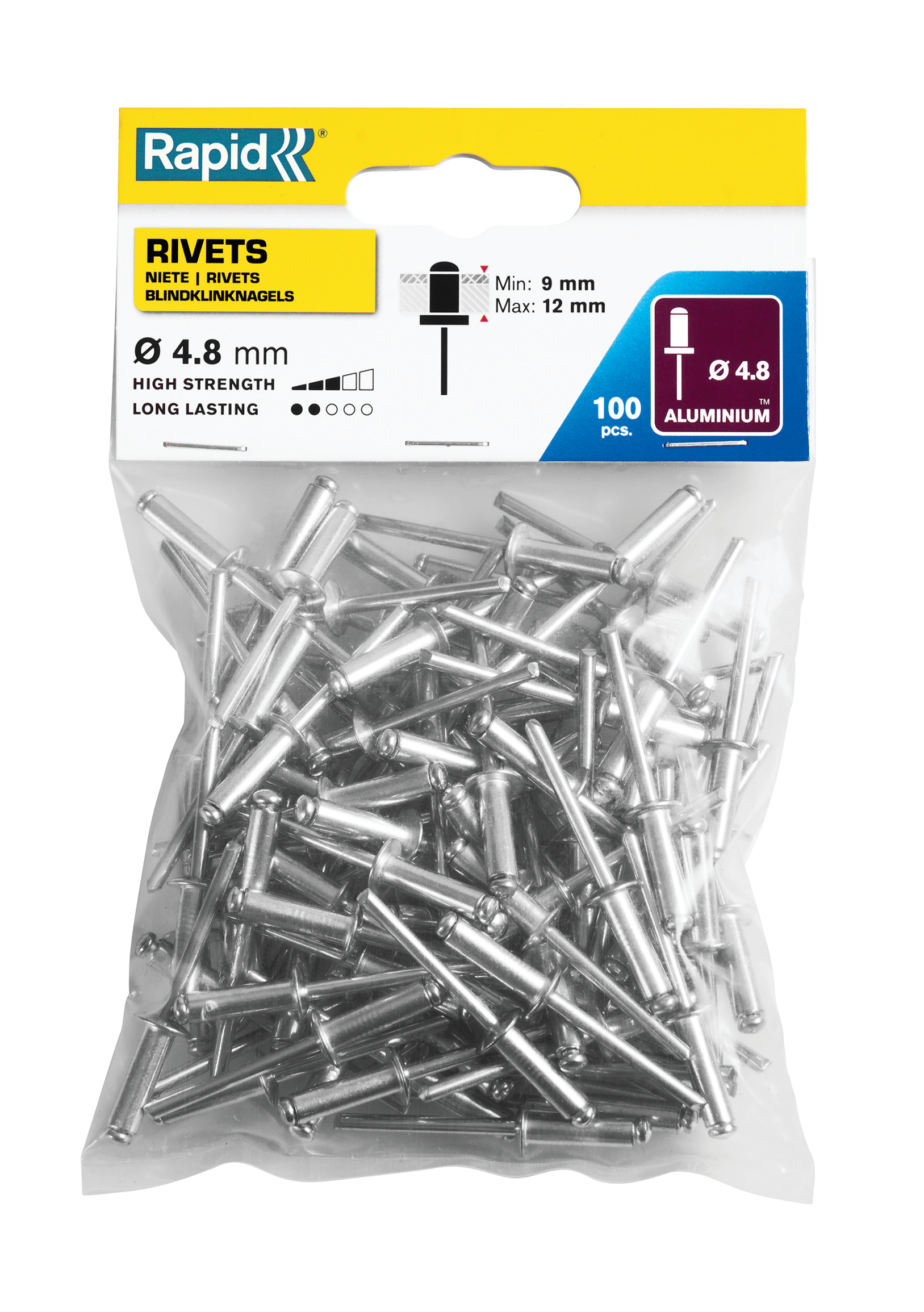 Rivets acier Diam.4.8 x H.16 mm RAPID | Leroy Merlin