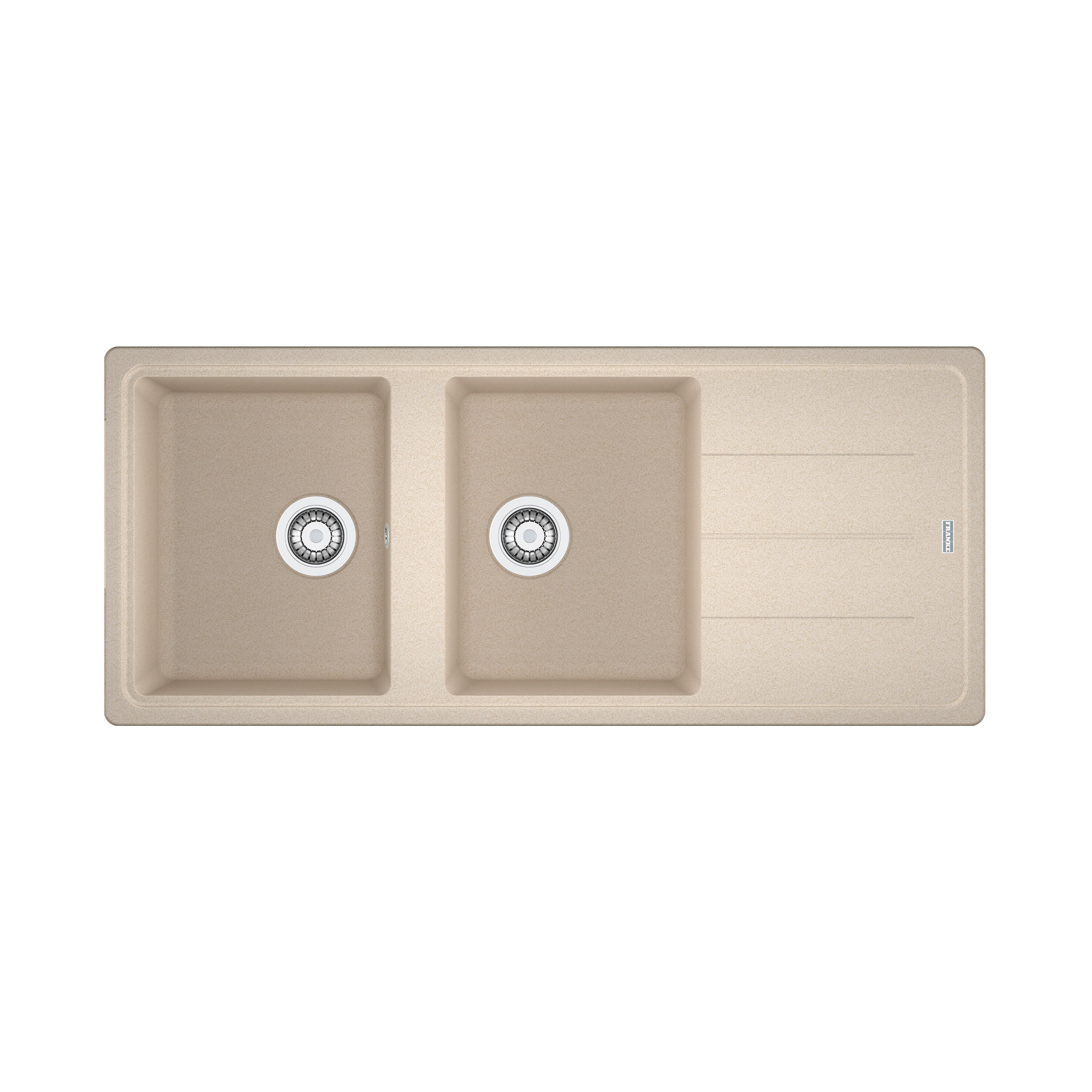 Lavello integrato 2 vasche in fragranite avena FRANKE Boston L 50 x L ...