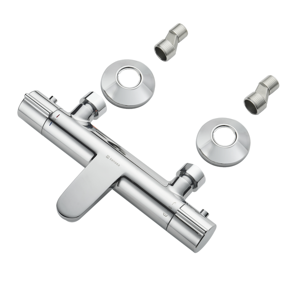 Mitigeur de bain thermostatique chrome, Essential, SENSEA | Leroy Merlin