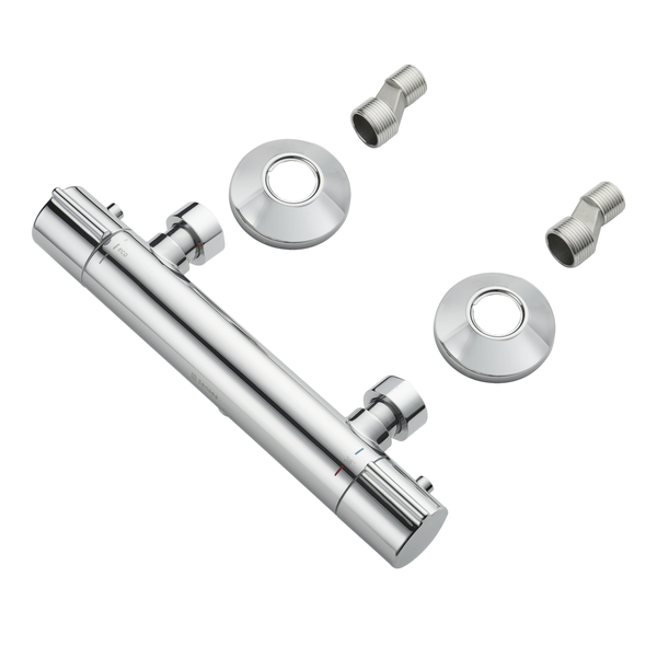 Mitigeur de douche thermostatique chrome, Essential, SENSEA | Leroy Merlin