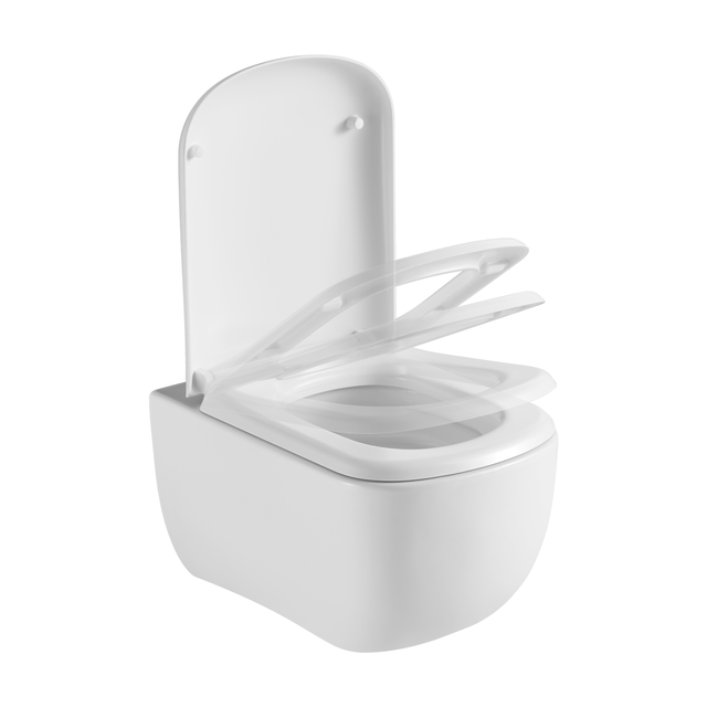 Miski WC bezkołnierzowe wiszące i podwieszane