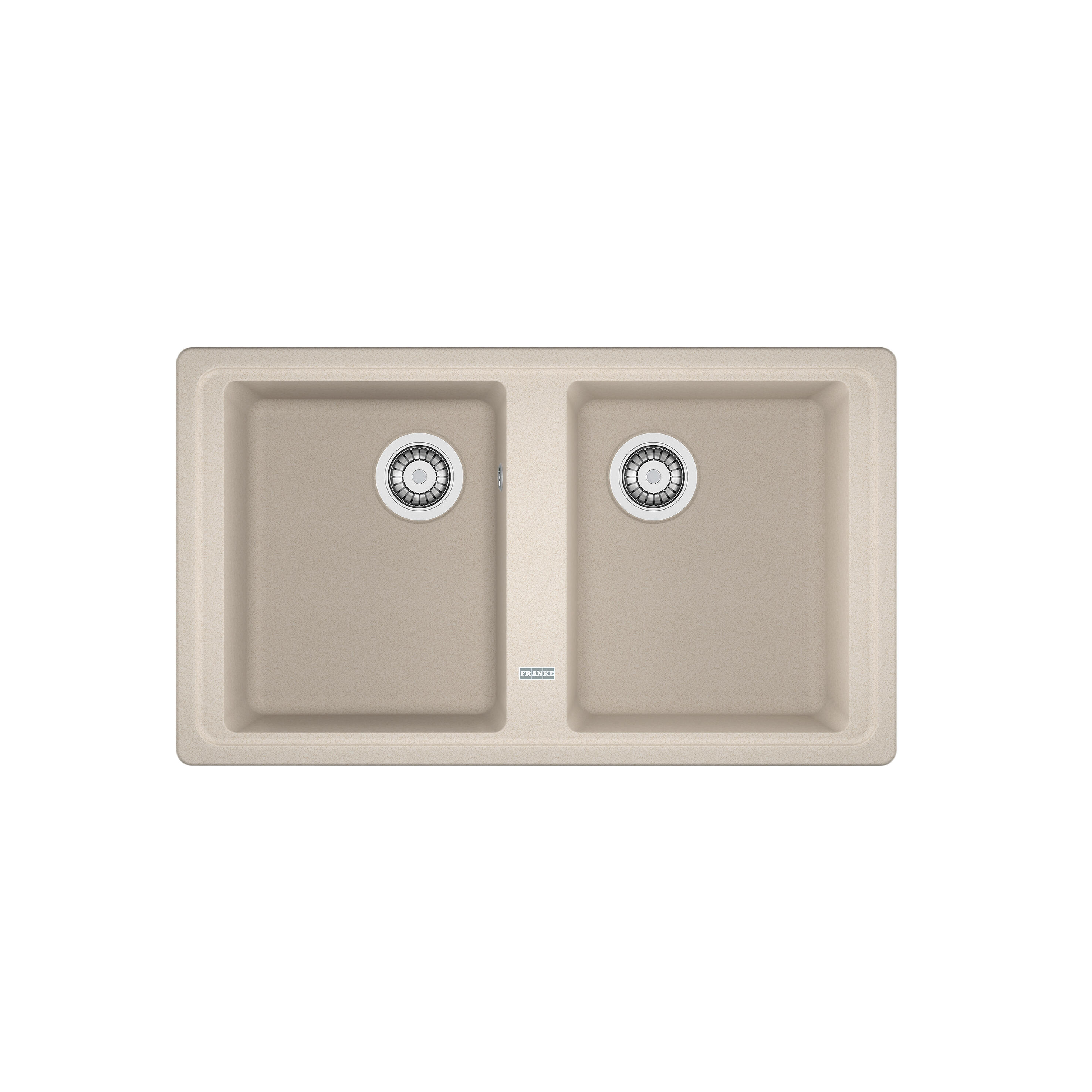 Lavello integrato 2 vasche FRANKE Boston Sahara fragranite L 50 x L 86 ...