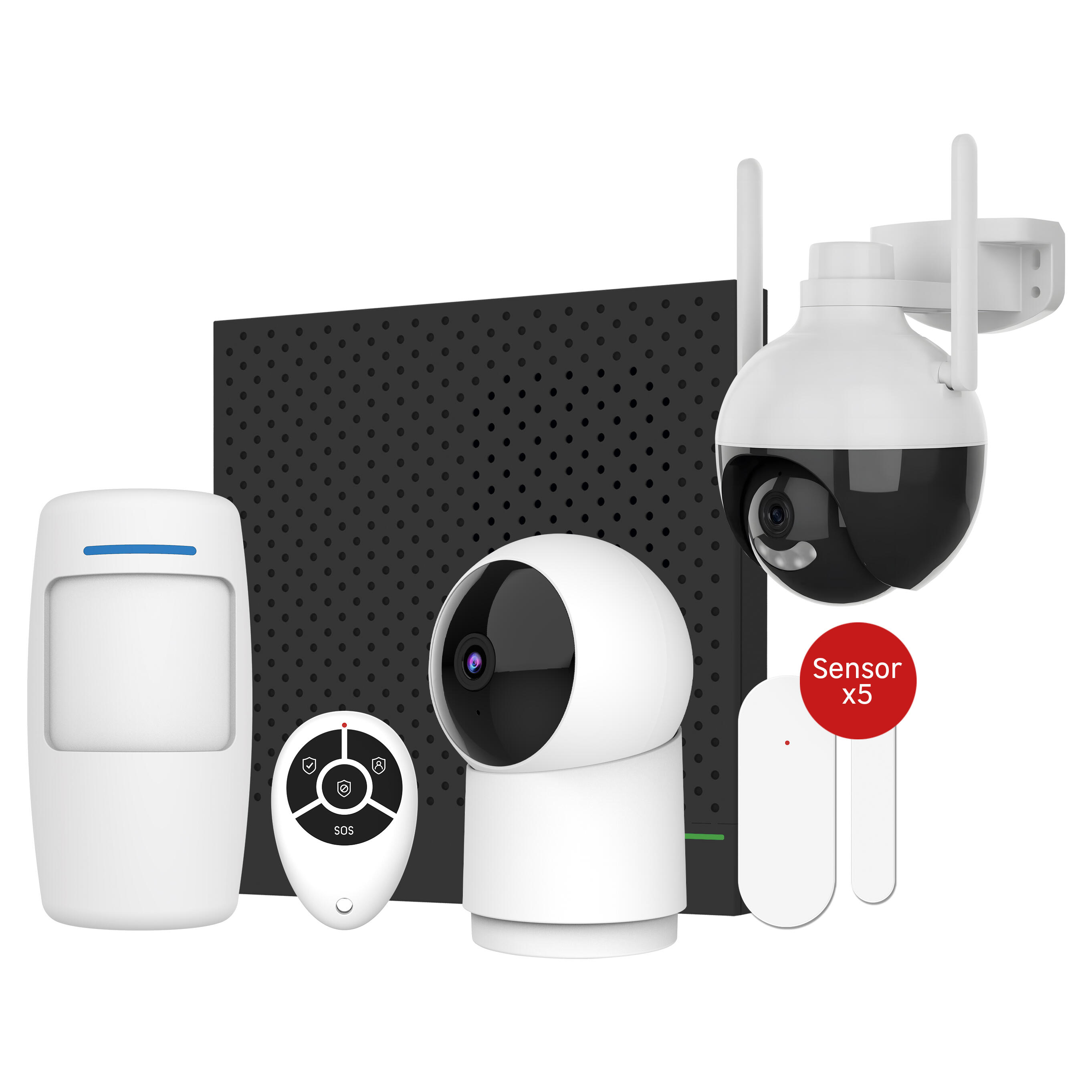 Alarma para casa ENERGEEKS + cámara int. 1080 + cámara ext 2K | Leroy Merlin