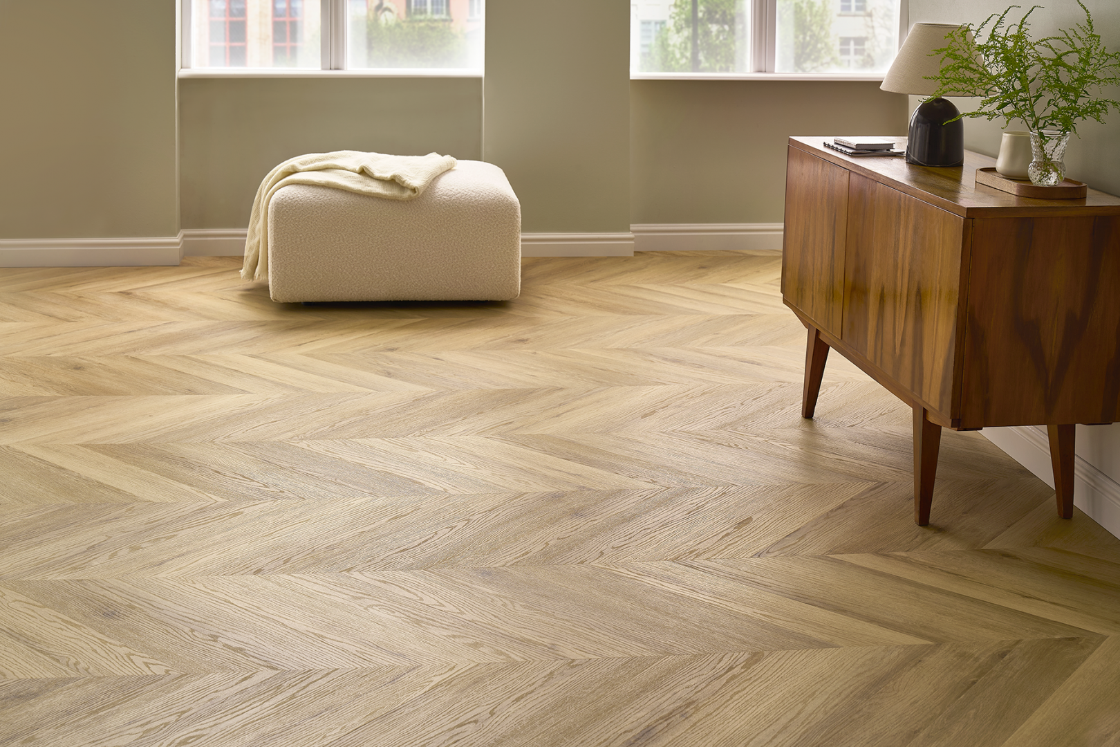 Pavimento SPC effetto legno rovere medio Sp 4.5 mm passaggio moderato ...