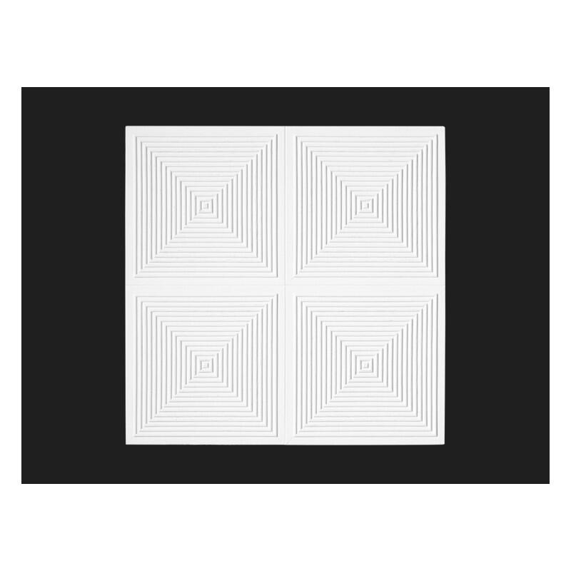 Panel Decorativo Giza efecto relieve blanco 90.5x90.5 cm | Leroy Merlin