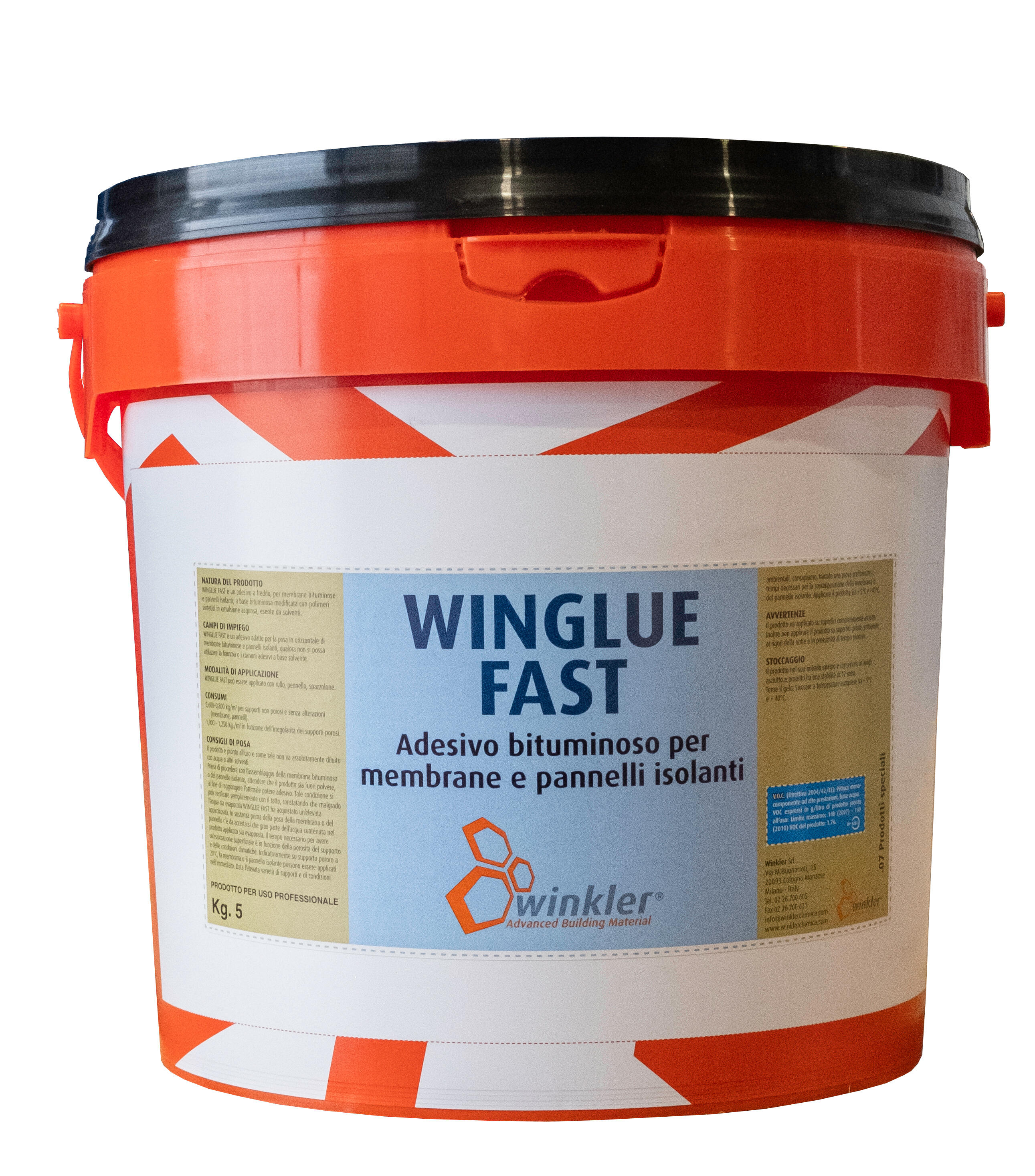 Adesivo bituminoso WINGLUE FAST marrone 5 kg | Leroy Merlin