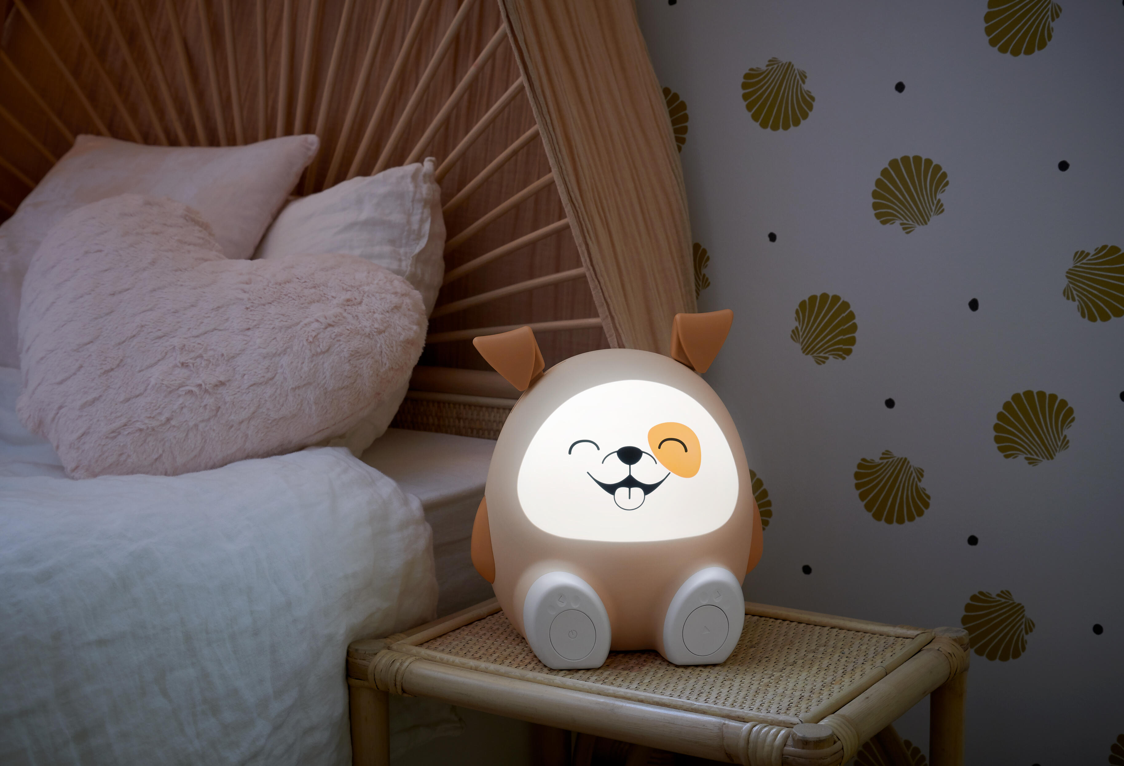 Luz guía infantil Perro 225lm con altavoz y USB intensidad regulable ...