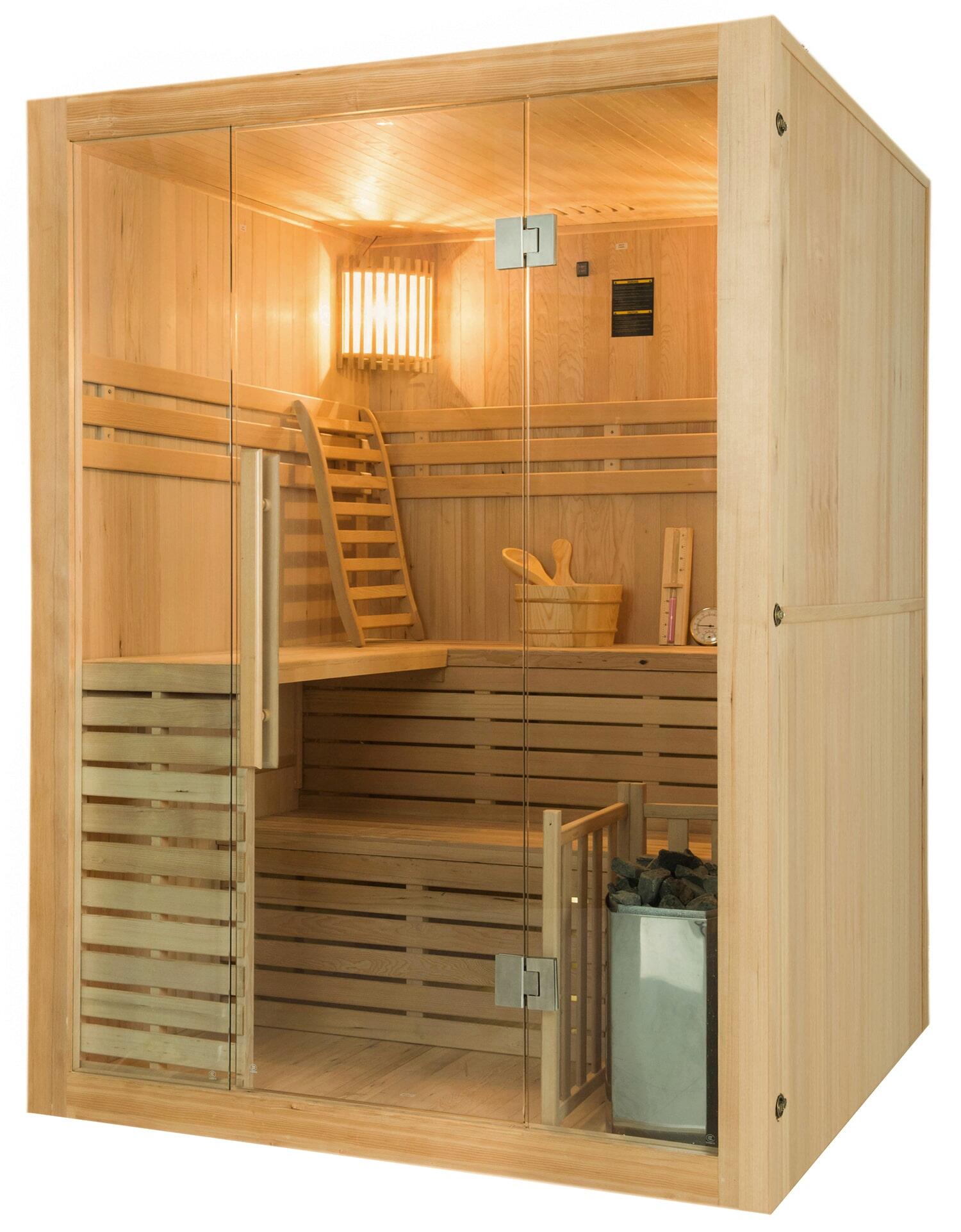 Sauna finlandesa Sense 4 plazas de 150 x 200 x 150 cm | Leroy Merlin