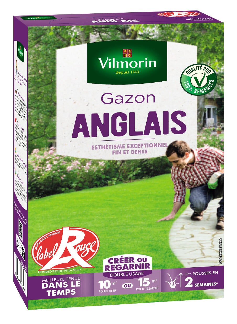 Gazon Anglais boîte de 250 gr | Leroy Merlin