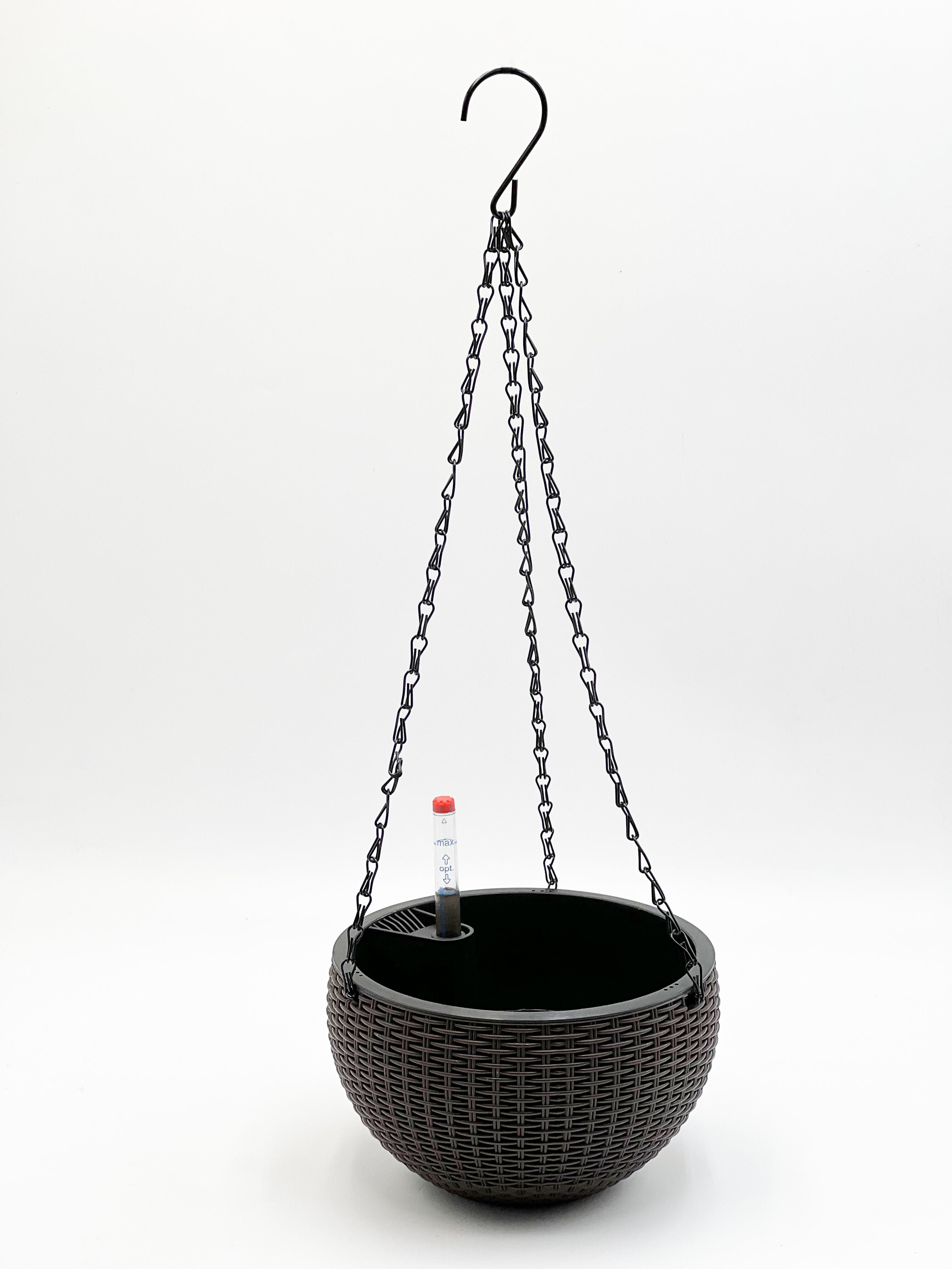 Maceta colgante con reserva de agua Maraba 28x16cm marrón | Leroy Merlin