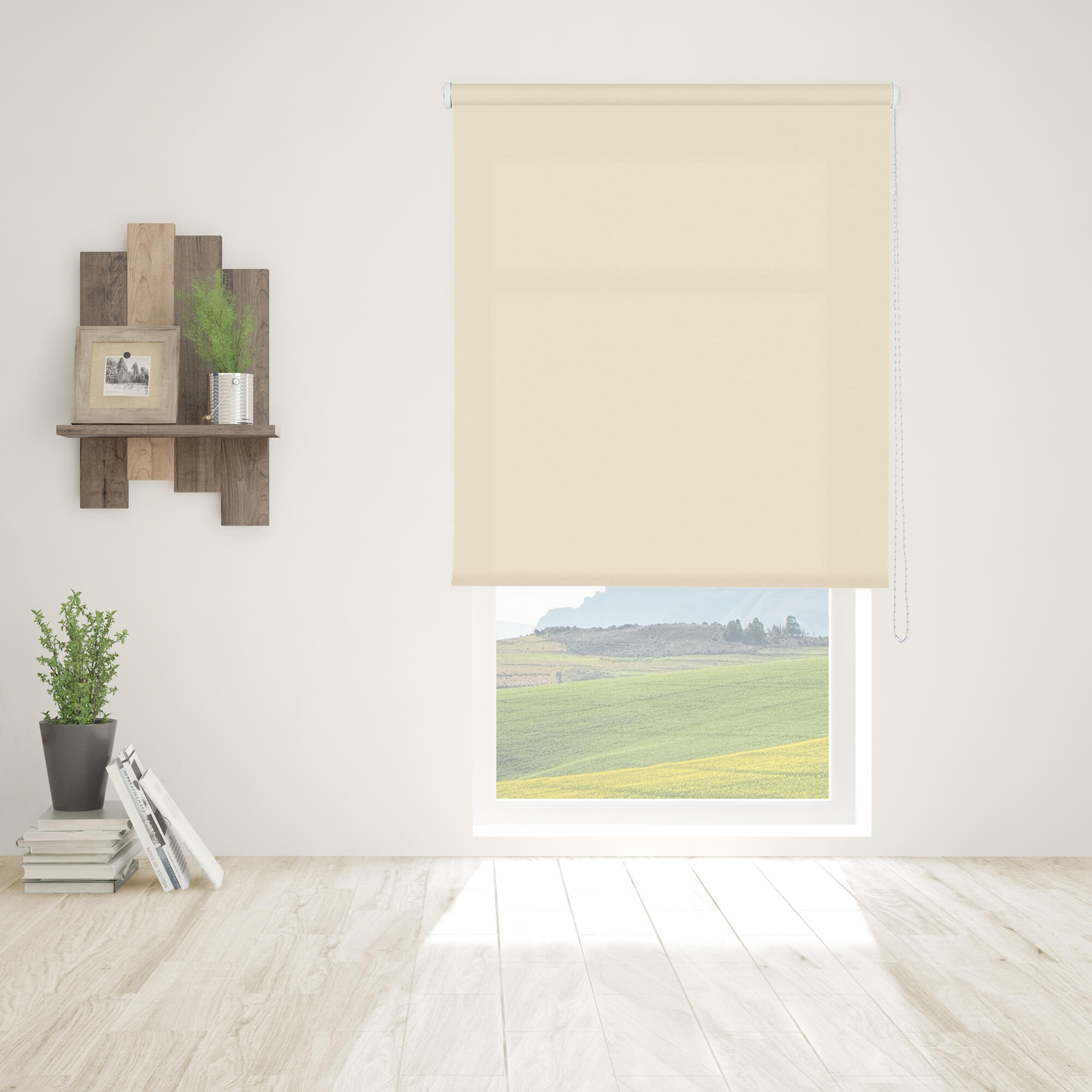 Estor enrollable translúcido Básico 105x250 cm beige | Leroy Merlin